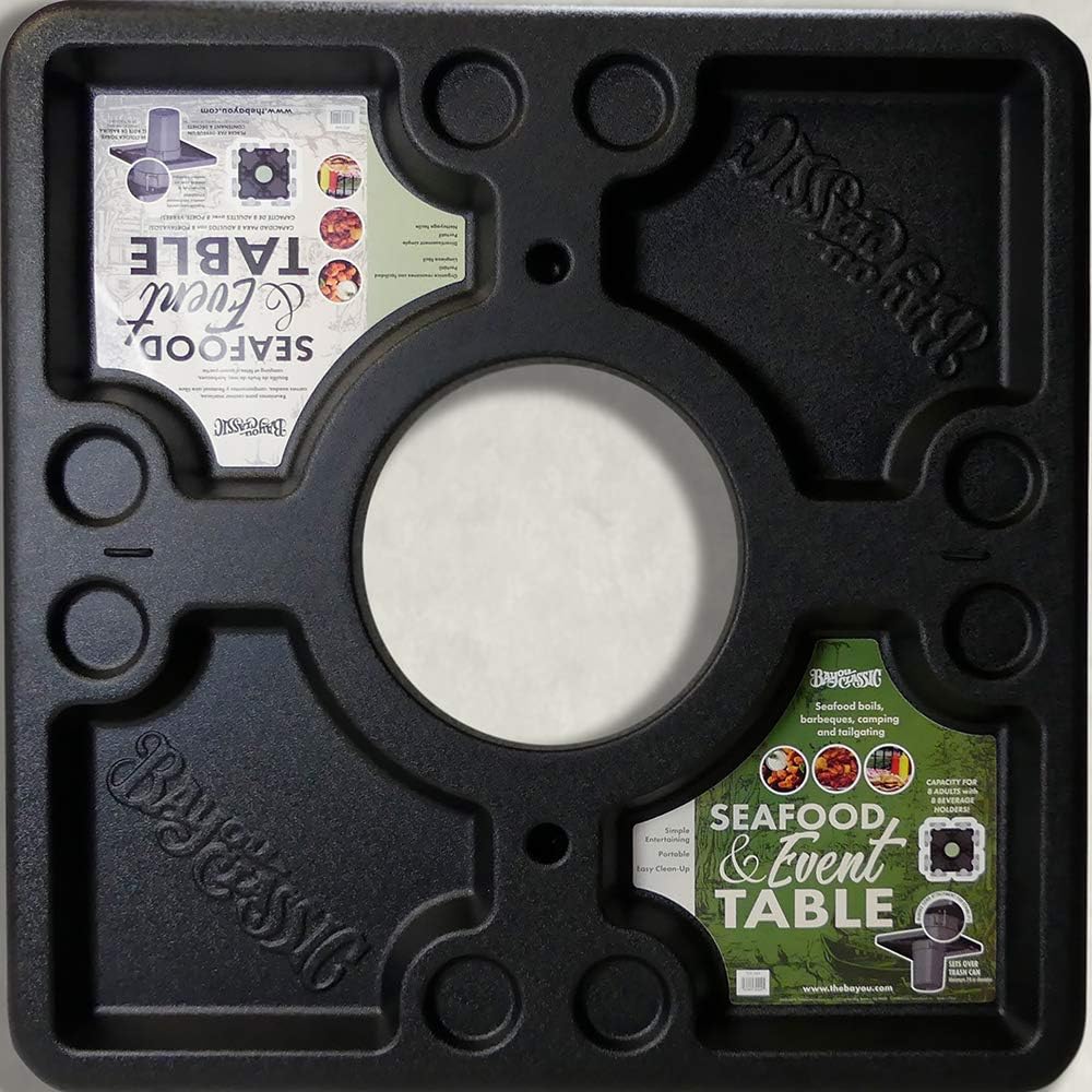 Amazon.com: BayTec Crawfish Table - Plastic Barrel Table Top for BBQs ...