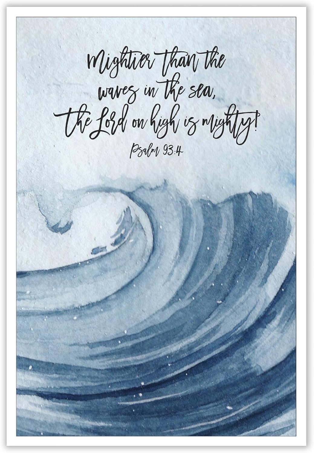 Amazon.com: XUHZNXPW Bible Verse Print Canvas Wall Art, Mightier Than ...