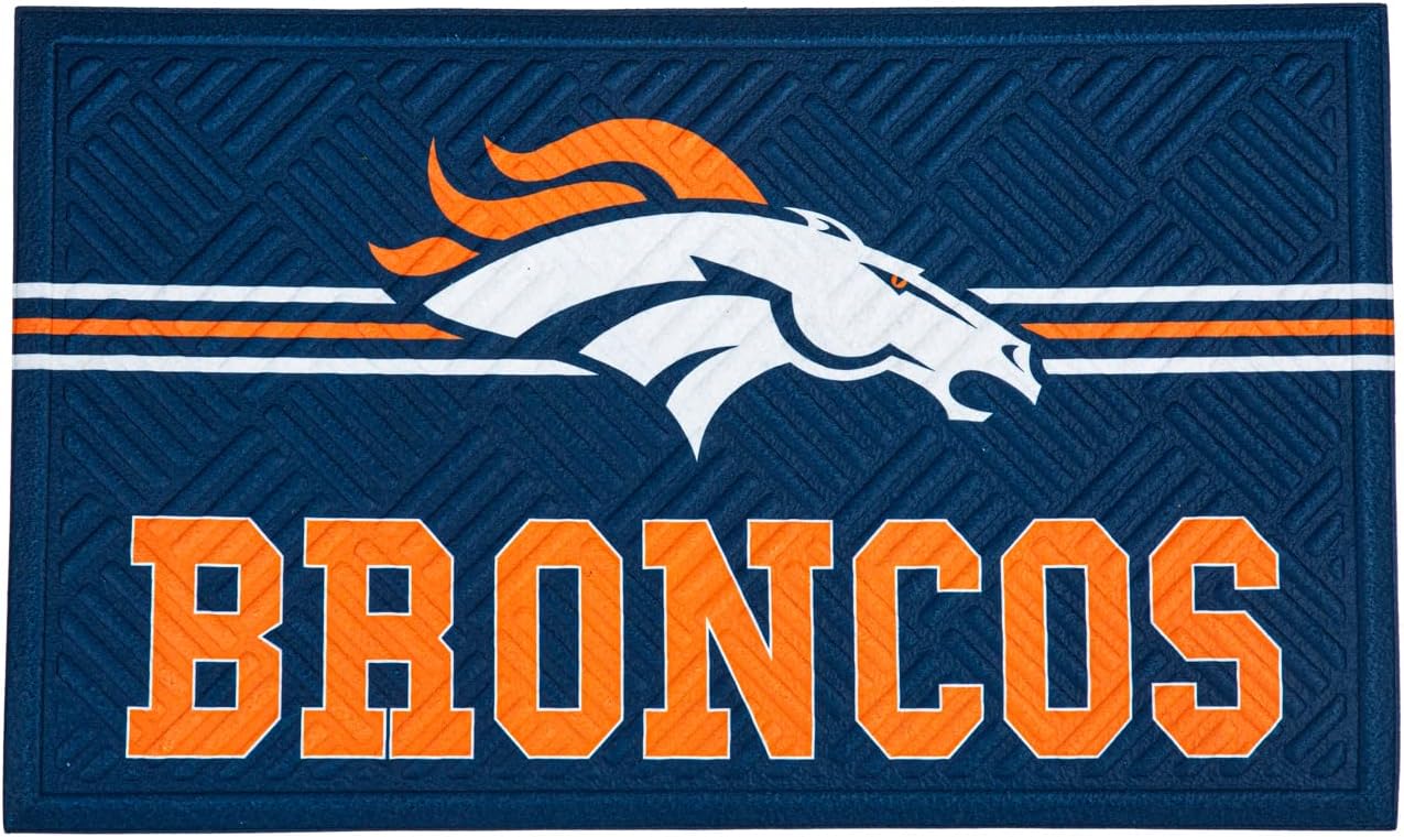 Amazon.com: Team Sports America NFL Denver Broncos Entrance Doormat ...