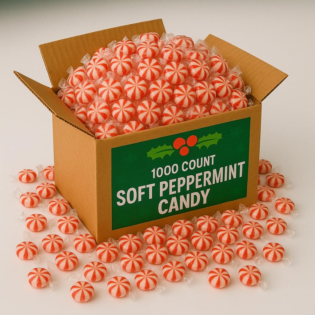 Amazon.com : Bulk Soft Peppermint Candy – Over 1000 Count Individually ...