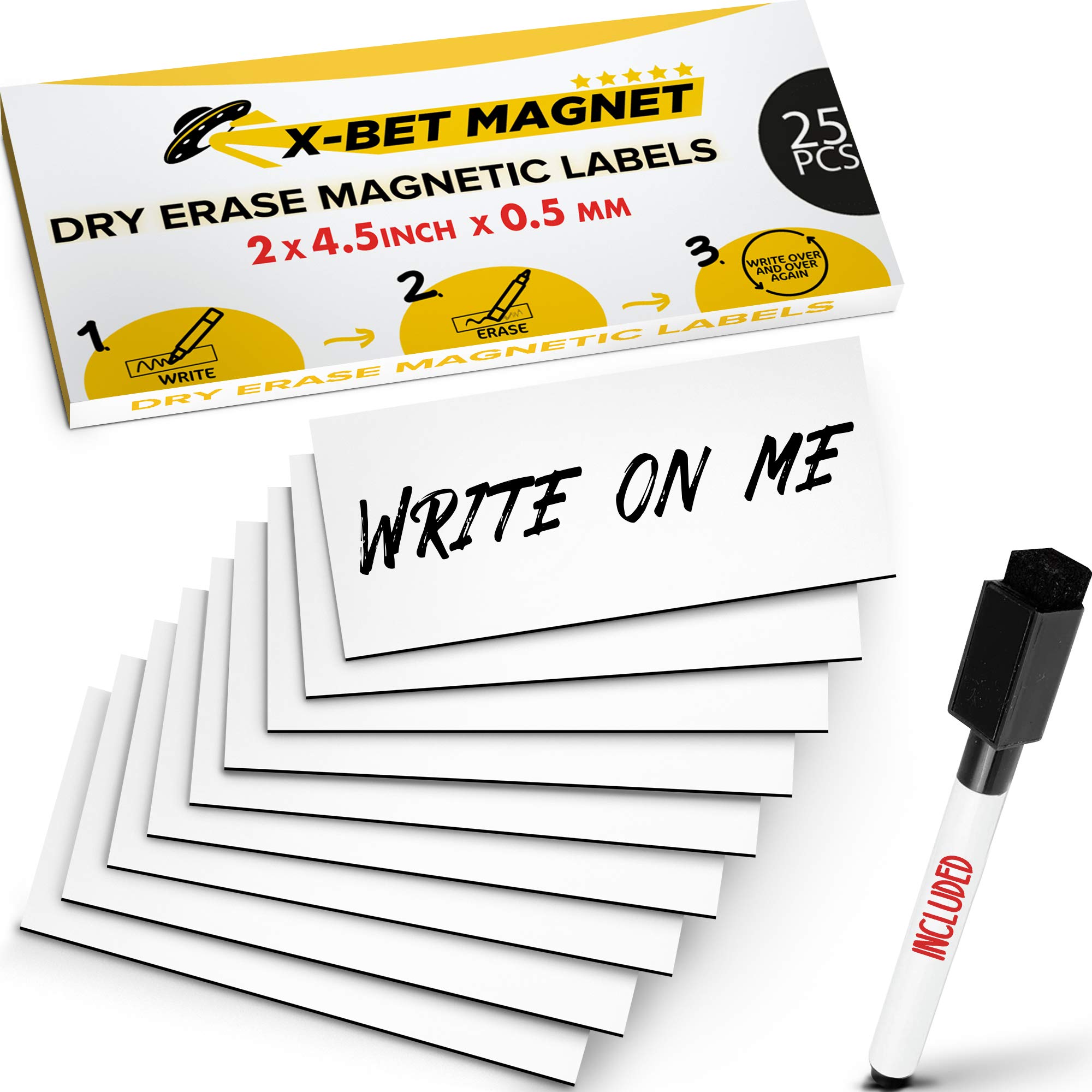 Buy Magnetic Labels Dry Erase For Metal Shelving And Whiteboards Dry
