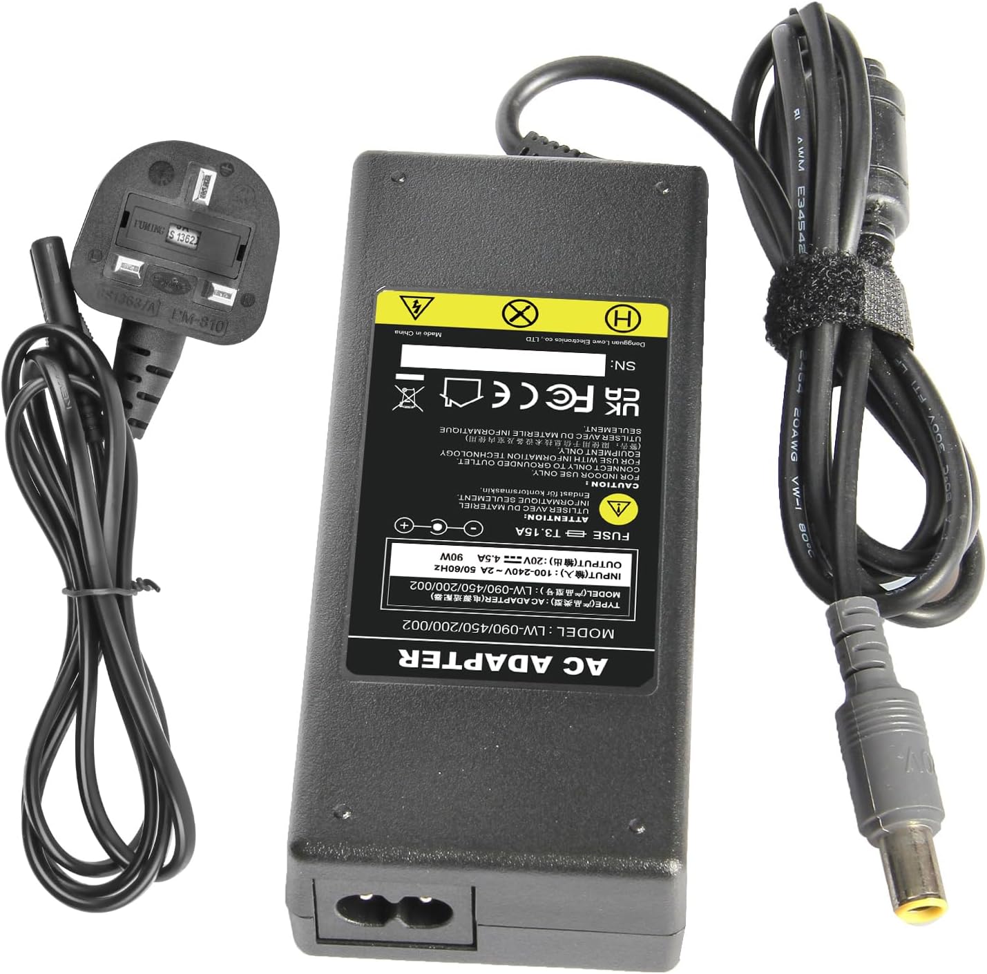 ARyee 20V 4.5A 90W Laptop Charger for Lenovo ThinkPad T420 T430 T500 ...
