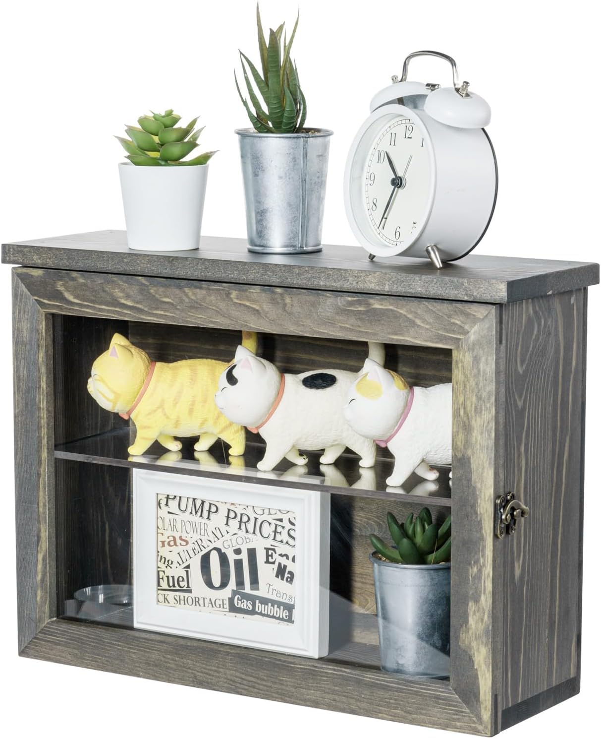 Amazon.com - MyGift 15 x 11 inch Wall Mounted Vintage Gray Solid Wood ...