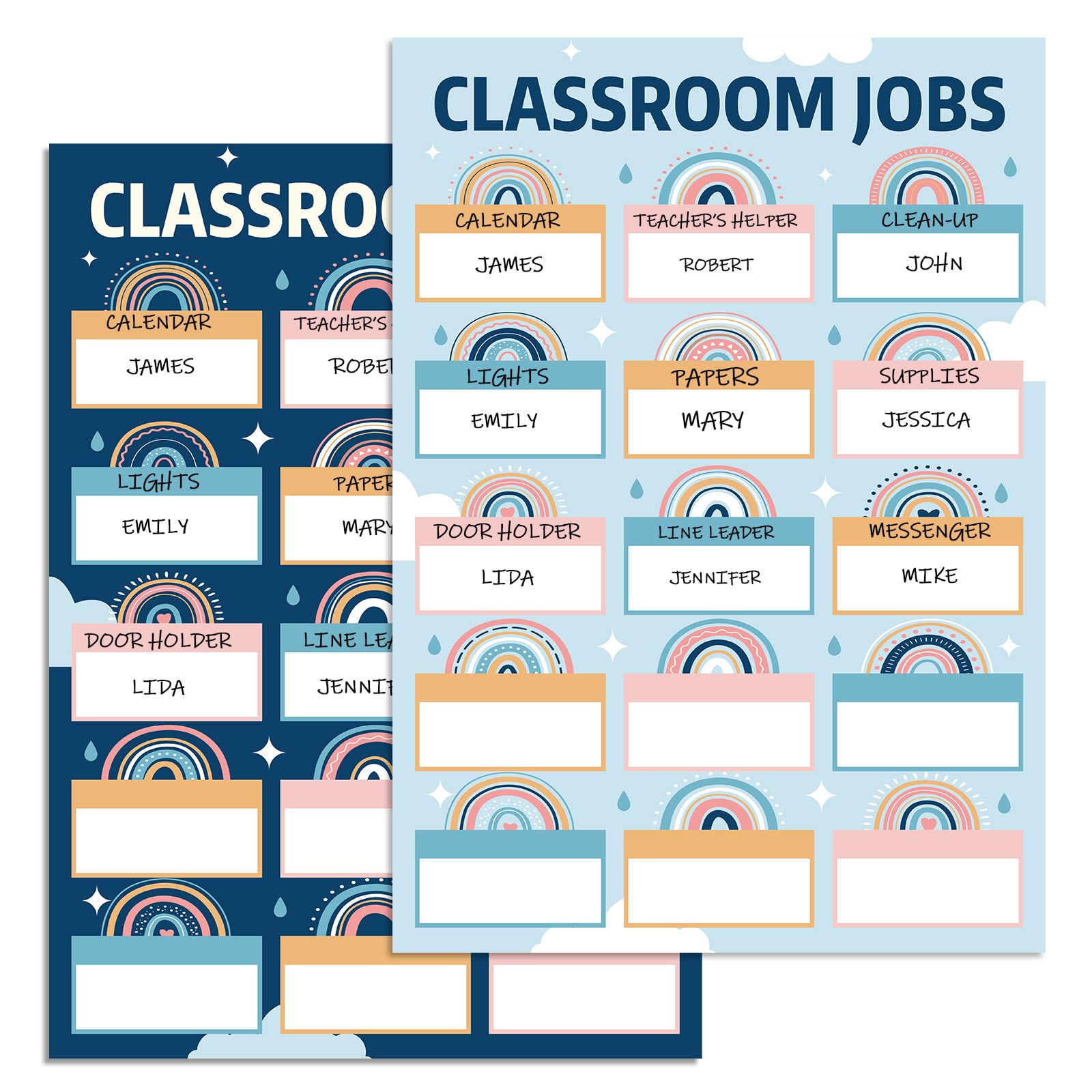 Amazon.com: Lonfliness Boho Class Jobs Bulletin Board Boho Rainbow ...