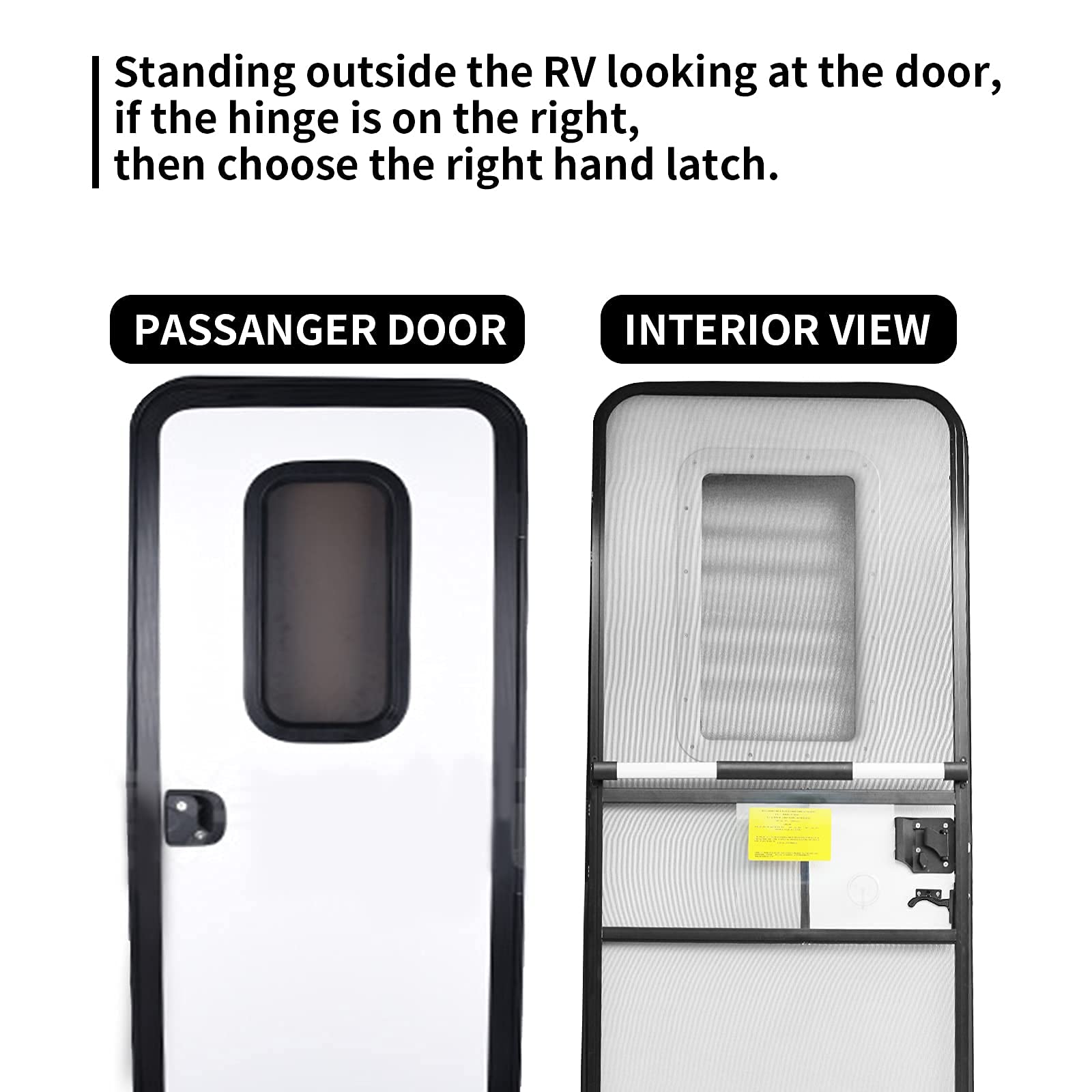 Snapklik.com : RV Screen Door Latch Right Handle Kit For Camper Trailer ...