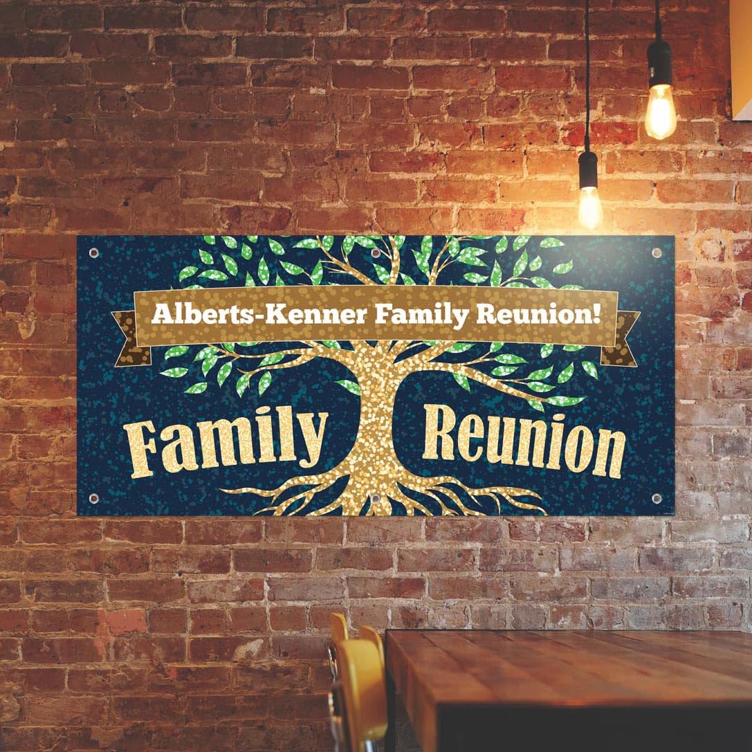 Family Reunion Banners With Names Family Reunion Banner Etsy
