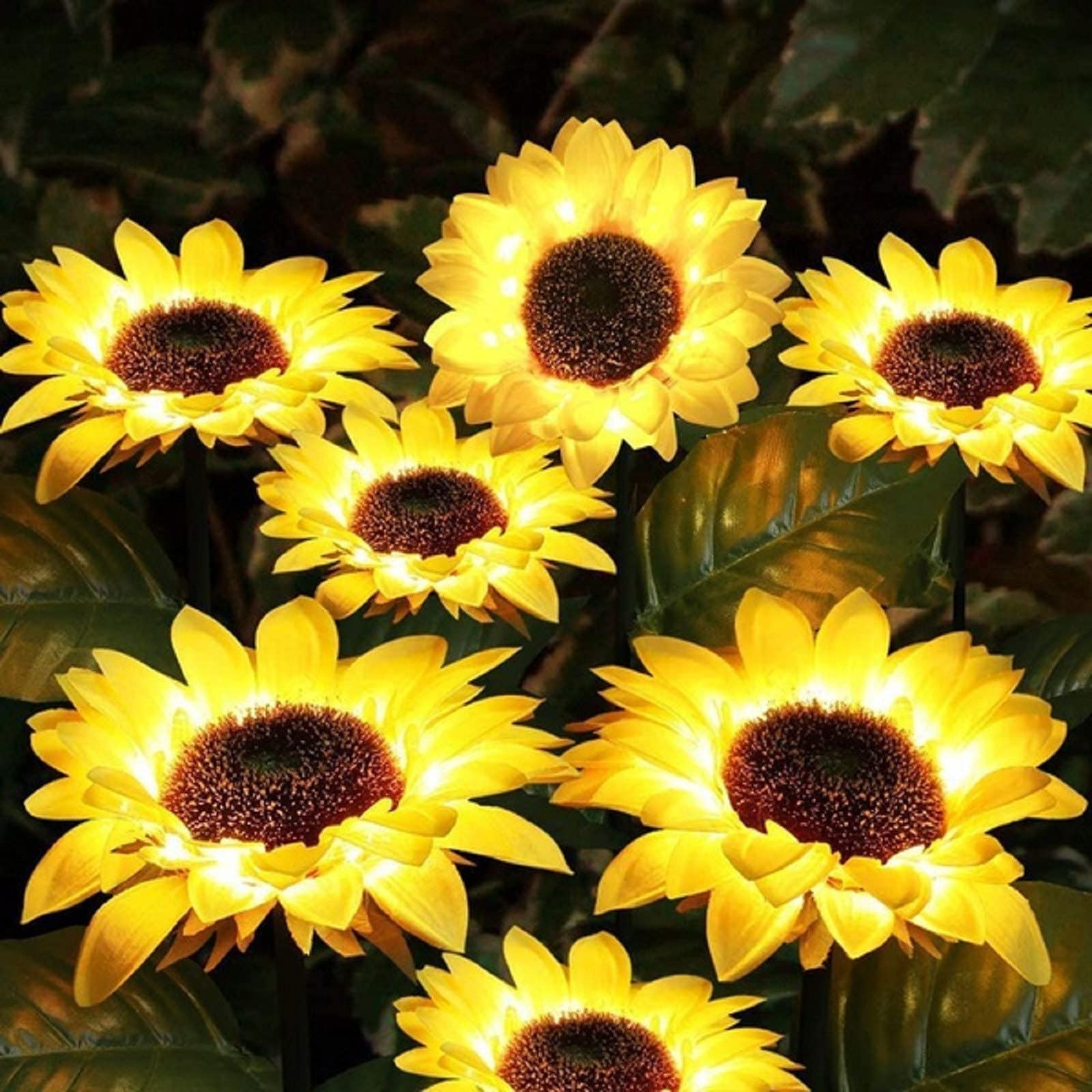Solar Outdoor Lights, Waterproof Garden Lights, Sunflower Decorative ...