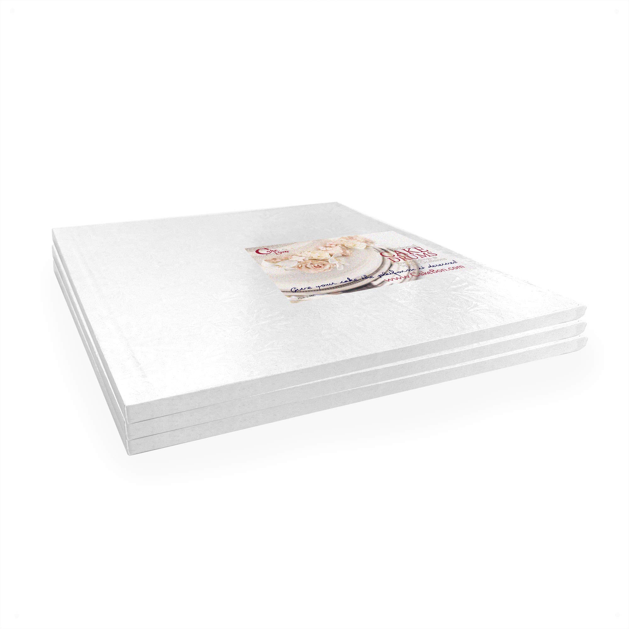 Snapklik.com : Cake Boards Square - Sturdy 1/2 Inch Thick Drums - 12 ...