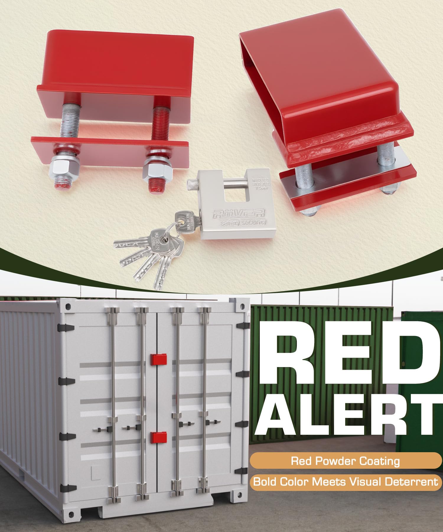 Snapklik.com : Autoholic Shipping Container Lock Box Bolt On Heavy Duty ...