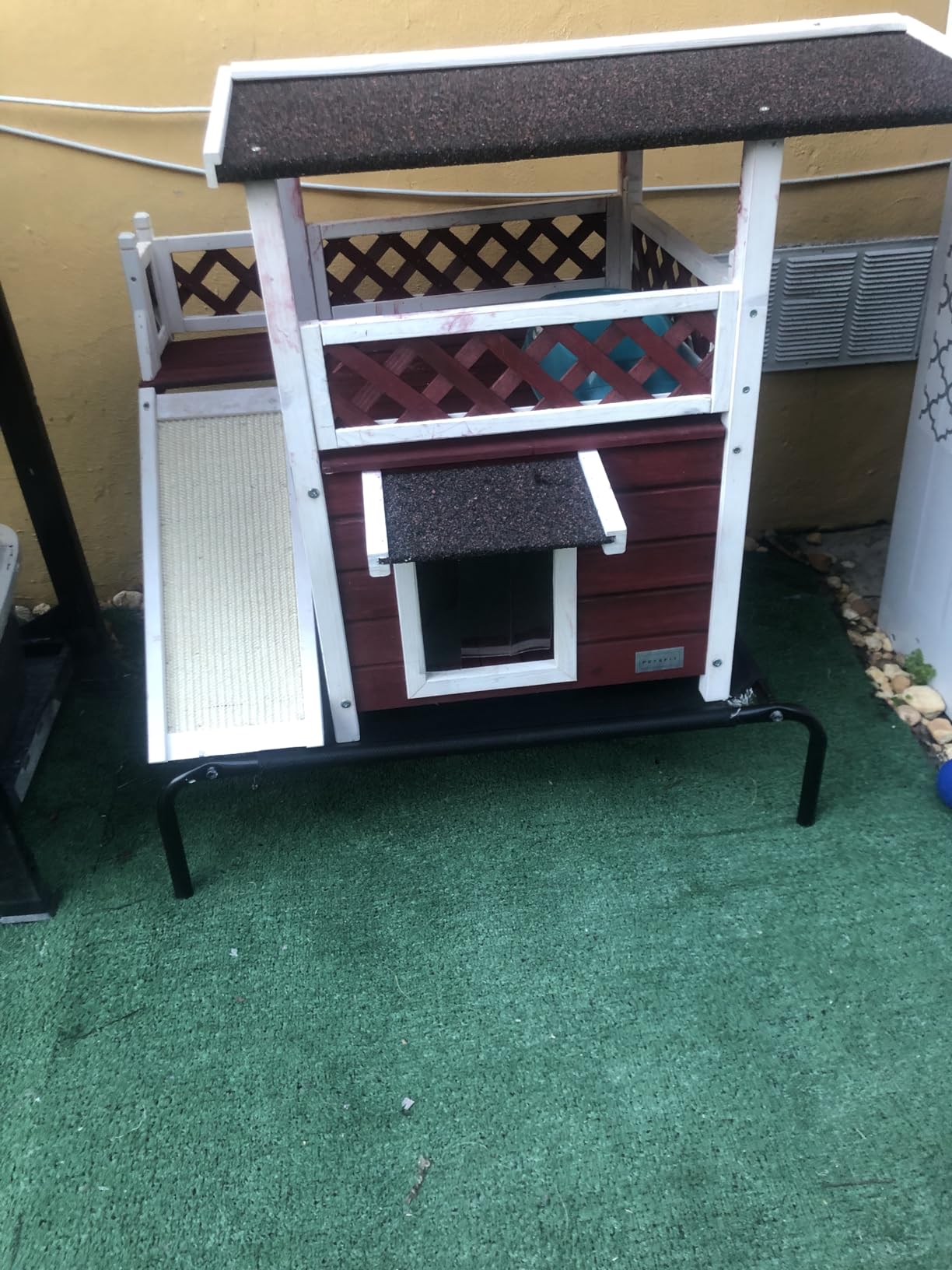$23/mo - Finance Petsfit Durable Roof Cat House Outdoor Weatherproof ...