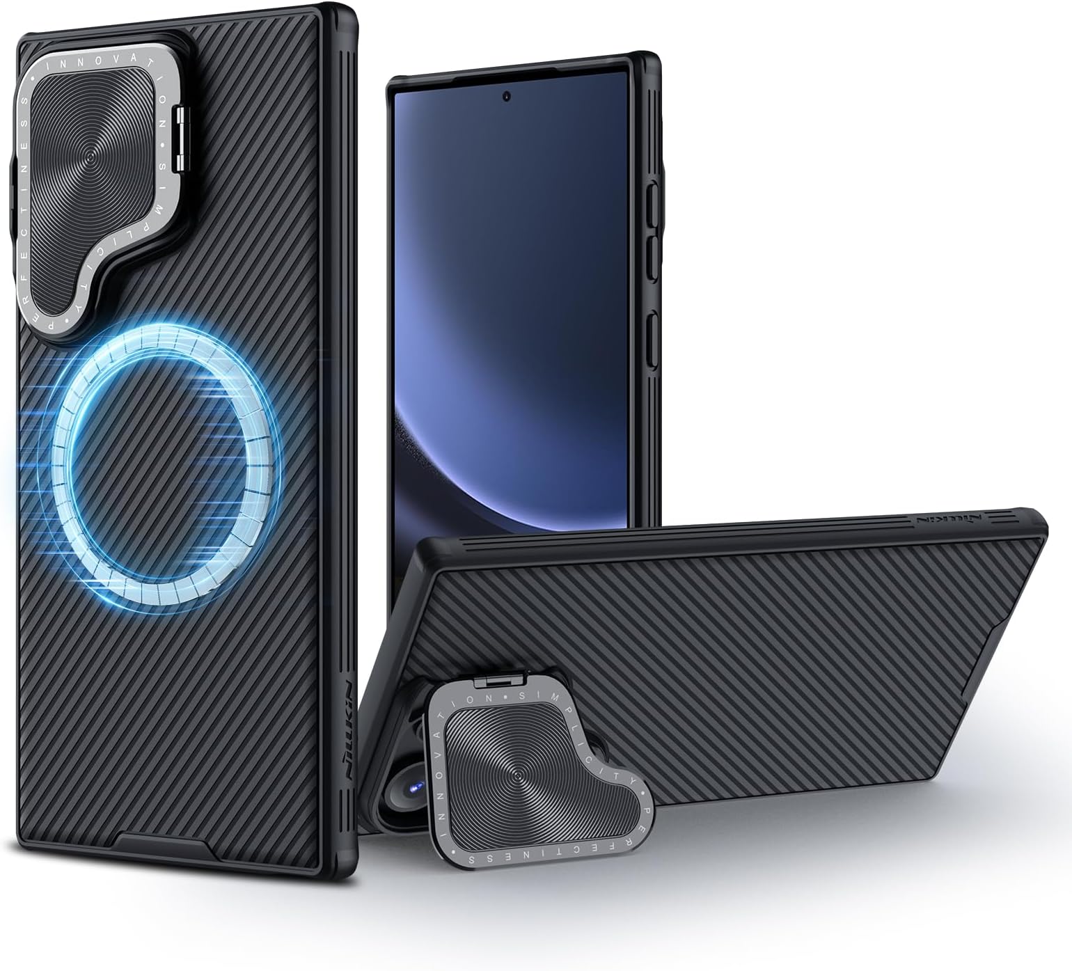 Amazon.com: Nillkin Galaxy S24 Ultra Magnetic Case with Kickstand,CamShield Prop S24 Ultra 5G ...