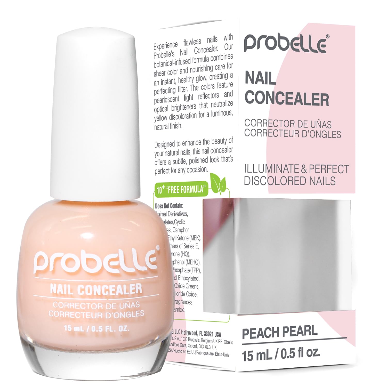 Amazon.com : Probelle Illuminating Nail Concealer, Sheer Long Lasting ...