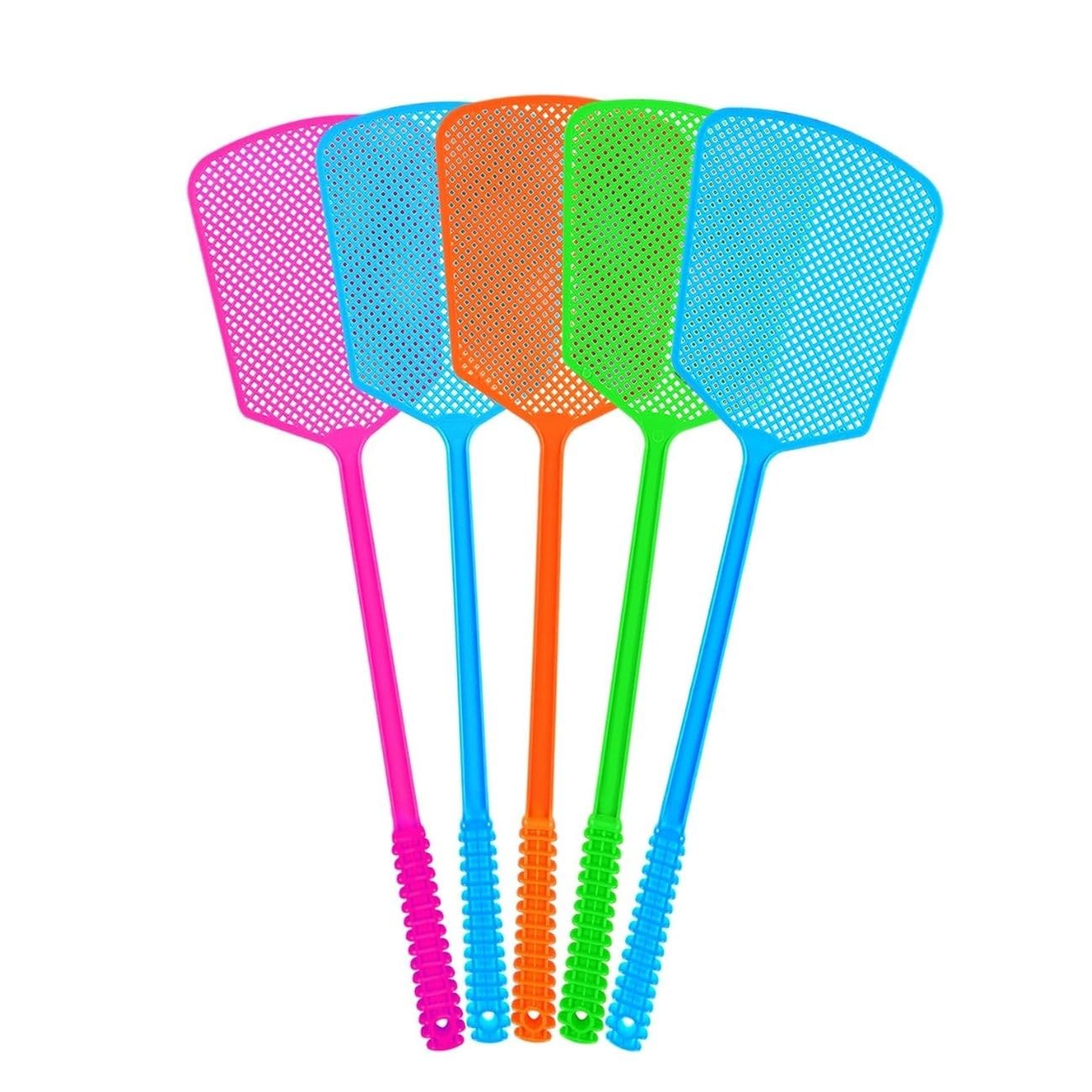 Timotech Paquete de 5 Matamoscas de Plástico Resistente, Mata moscas de ...