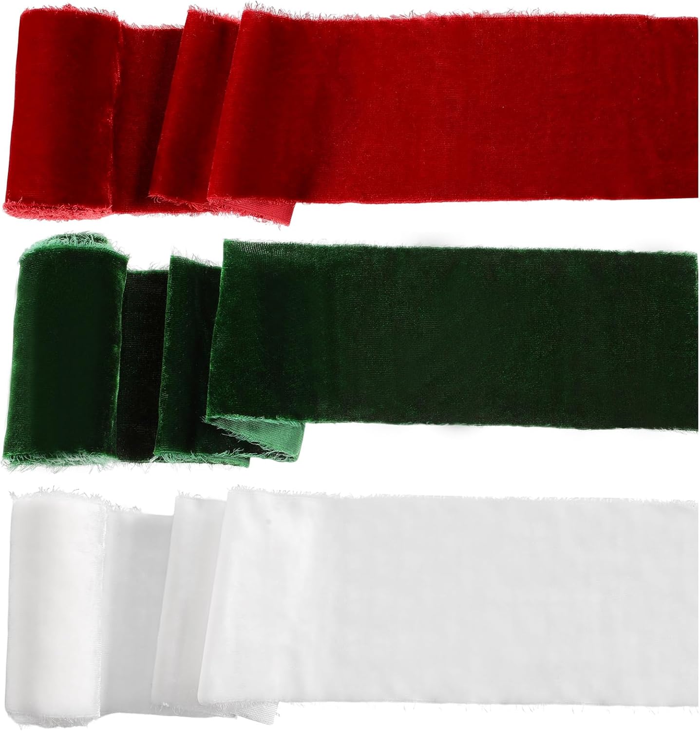 Amazon.com: Riceshoot Velvet Ribbon 3 Inch Handmade Fringe Ribbons ...