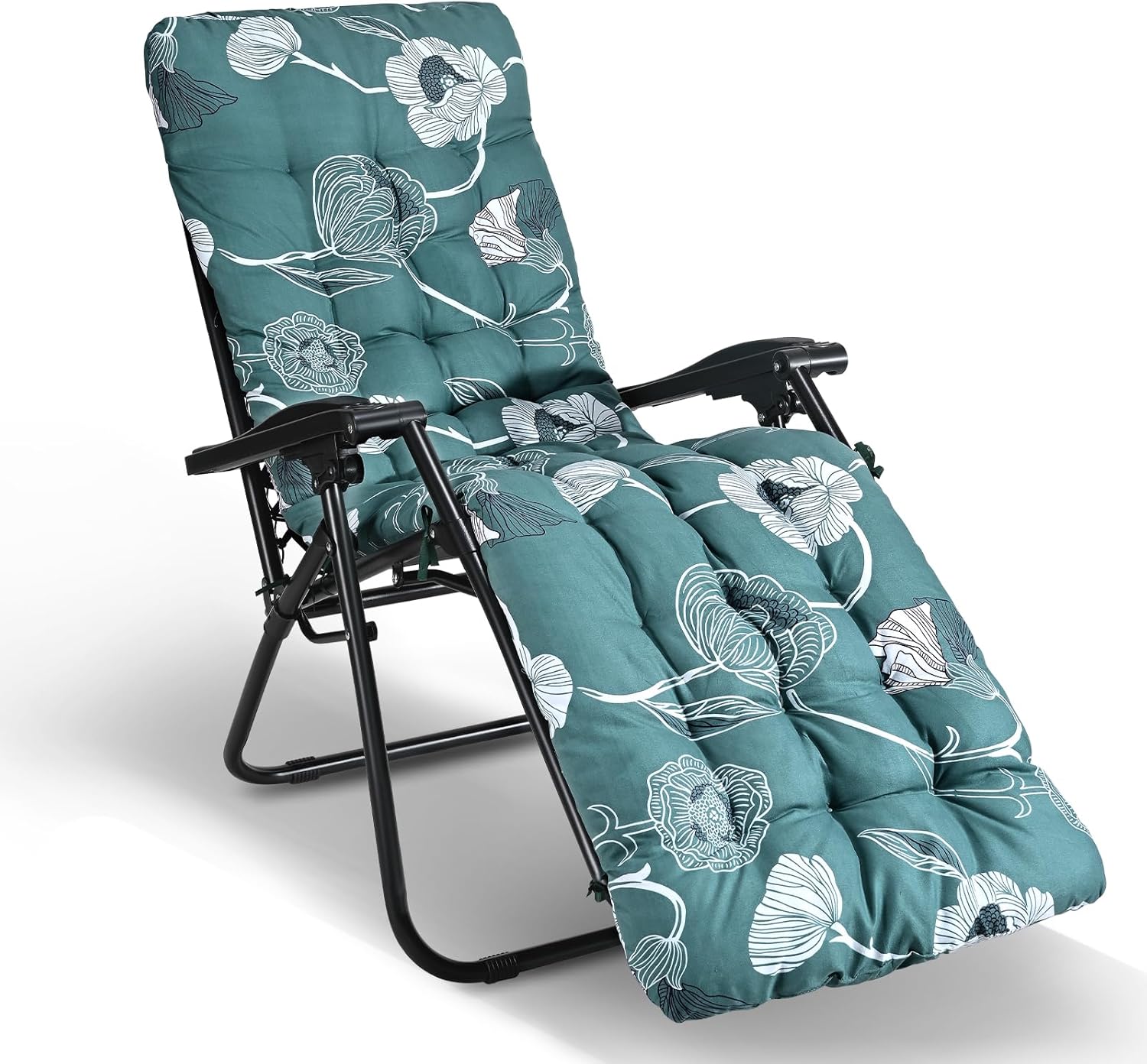 wawofun 170x53cm Sun Lounger Cushion Pads, Long Garden Sunlounger ...