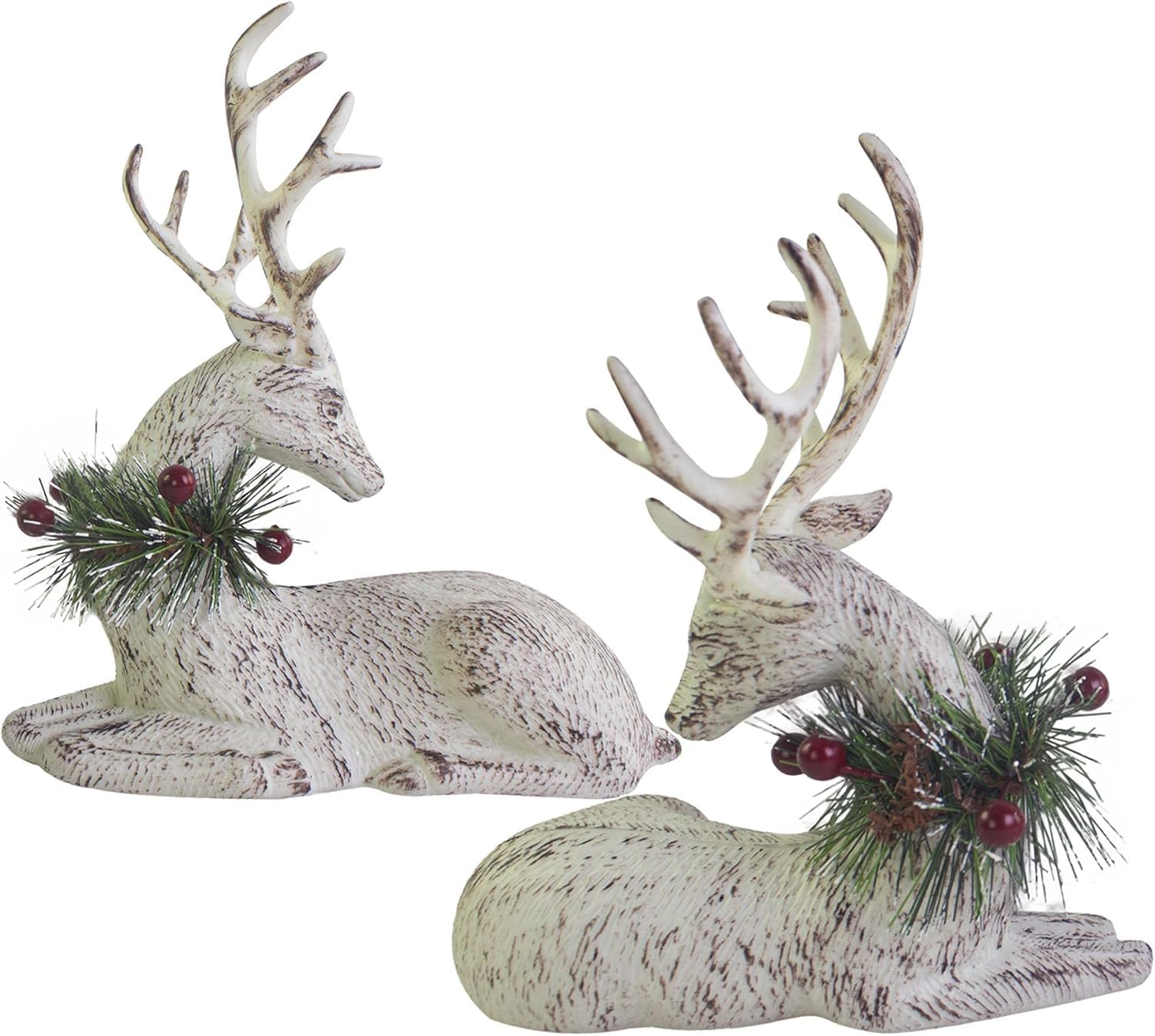 Amazon.com: SANNO Christmas Sitting Reindeer, Tabletop Sitting Reindeer ...
