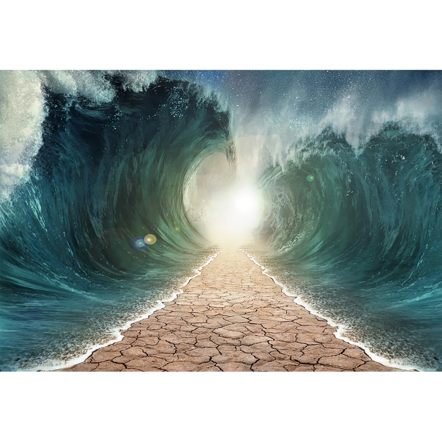Amazon.com : Baocicco 22x10ft Moses Divided Sea Pathway Backdrops ...