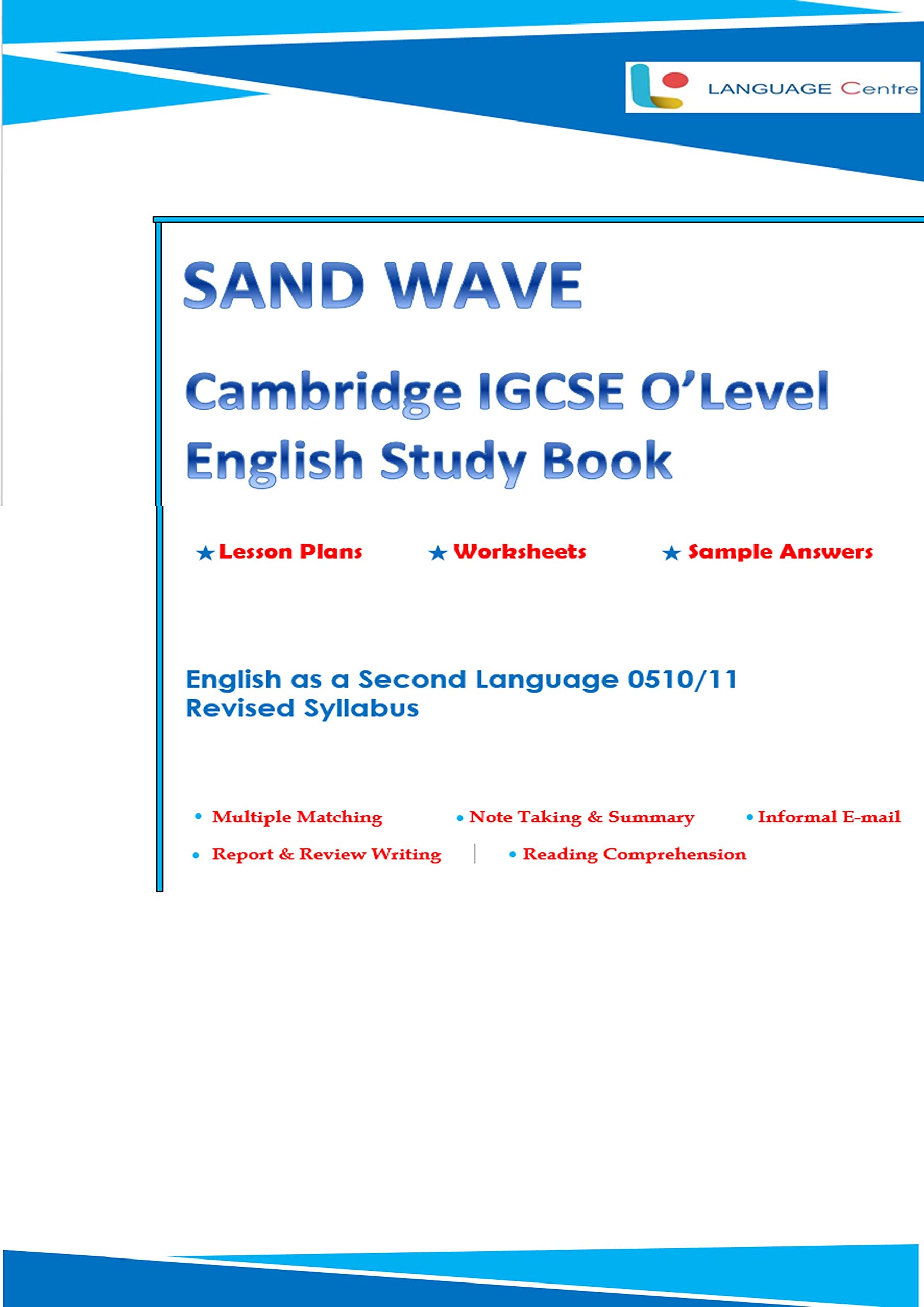 Buy SAND WAVE: Cambridge IGCSE O'Level English Practice Pack Online at ...