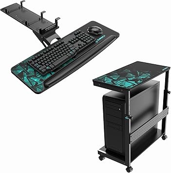 Amazon.com: EUREKA ERGONOMIC Height Adjustable Mouse & Keyboard Tray Under Desk with Height ...