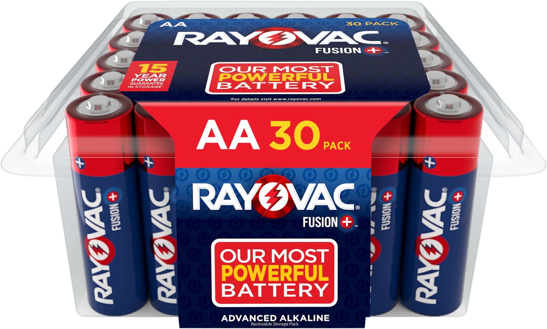 Amazon.com: Rayovac Fusion AA Batteries (30 Pack), Double A Alkaline ...