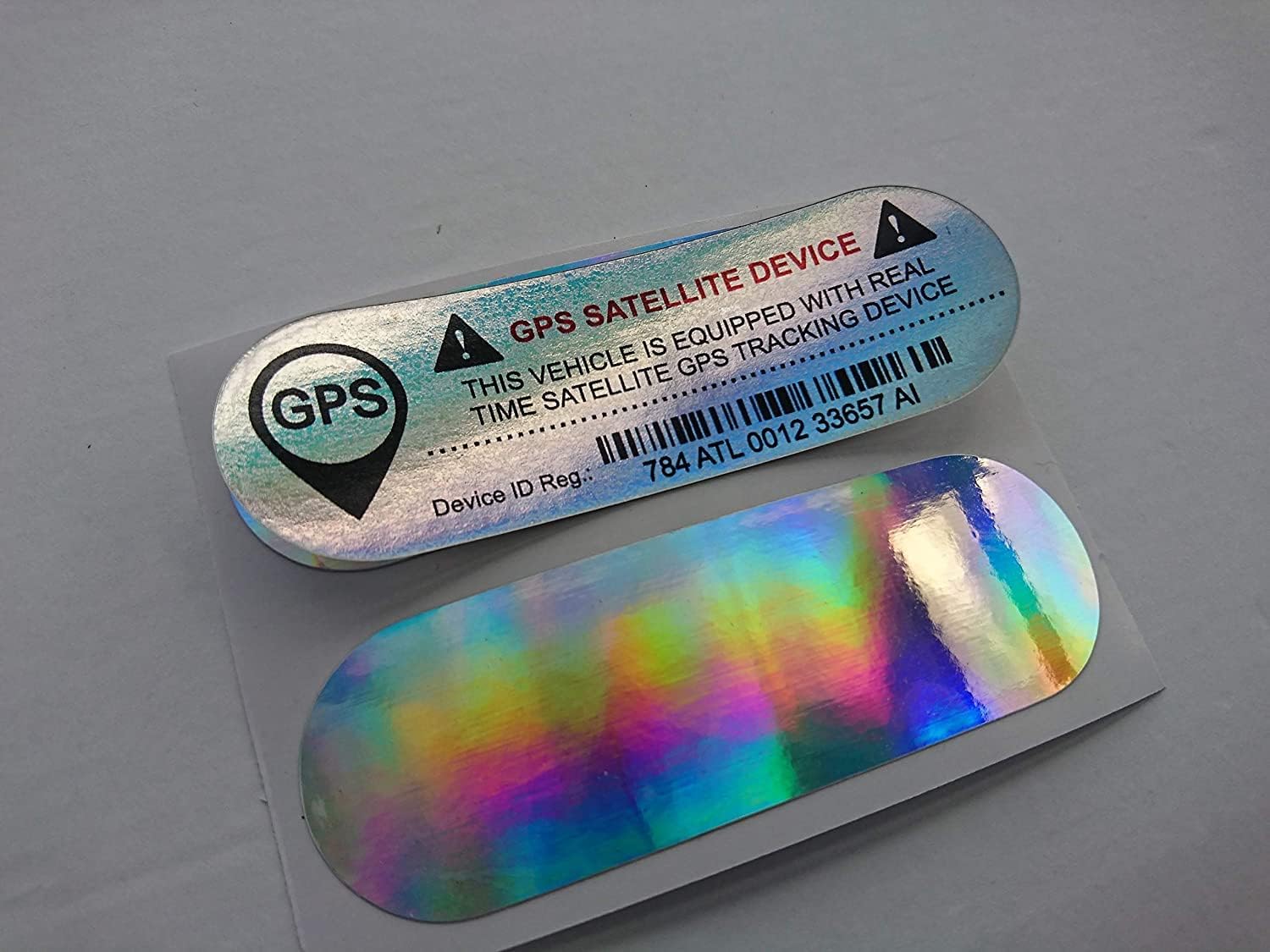 auto-badges X2 Car vehicle alarm sticker high tack vinyl decal adhesive ...