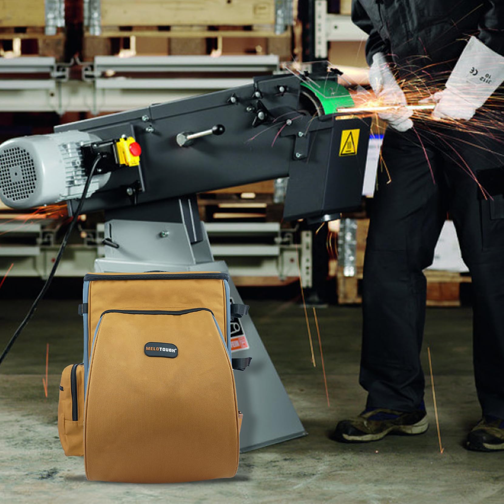 MELOTOUGH Welding Backpack for Tools and Helmet Welder Backpack Large ...