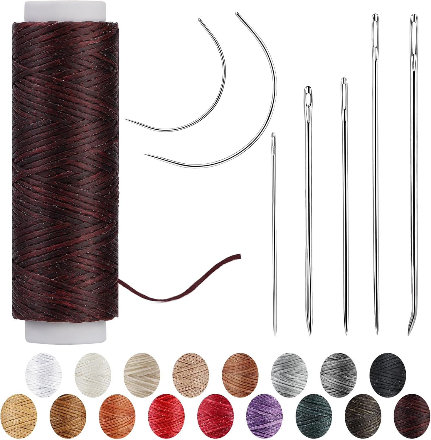 Amazon.com: Ftyiwu Waxed Thread 32 Yards, Leather Sewing Waxed Thread ...