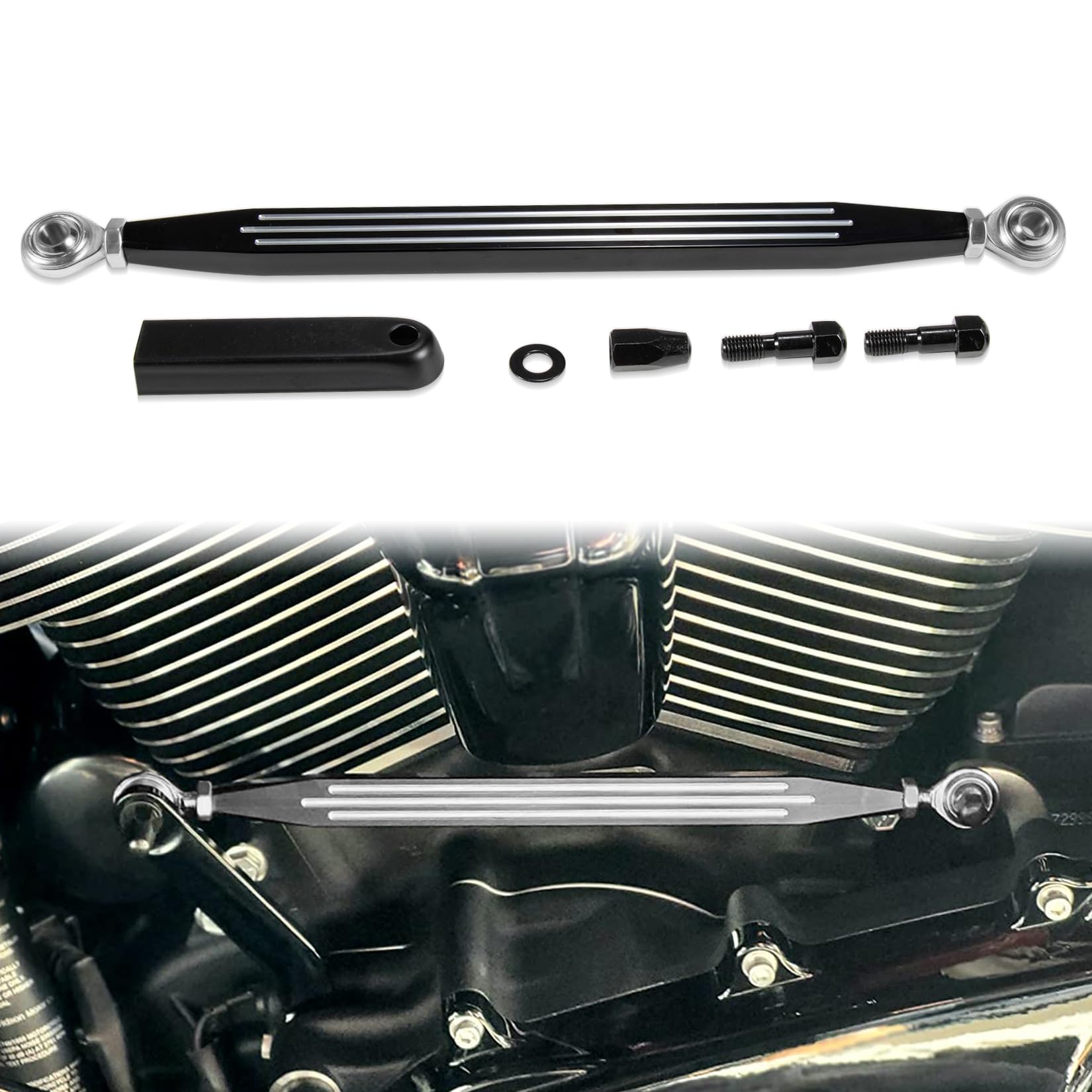Touring Bike Linkage PSLER Motorcycle Shift Linkage - Chrome Double B ...