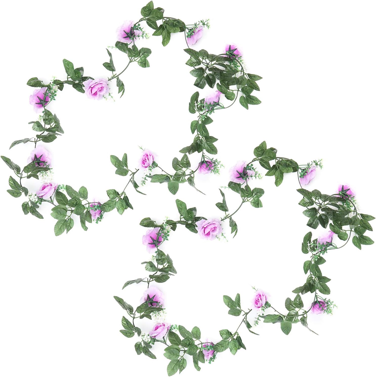 Amazon.com: MOSU 2Pcs Rattan Flower Plastic Artificial Flowers Rattan ...