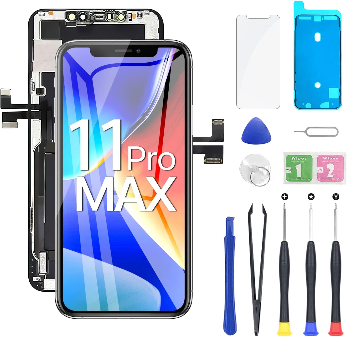 Amazon.com: FFtopu iPhone 11 Pro Max Screen Replacement Kit 6.5'' LCD ...