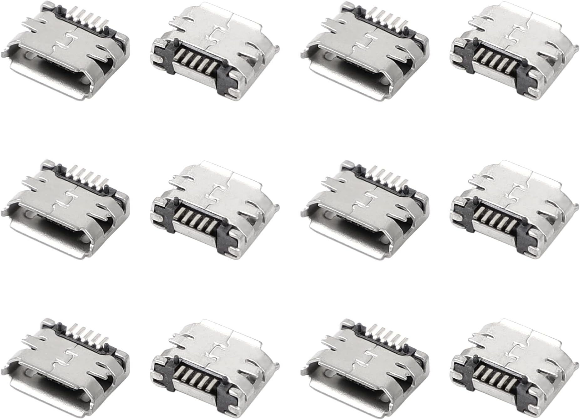 Amazon.com: bnafes 10 Pcs Mini USB Type B Female Port 5-Pin 180 Degree ...