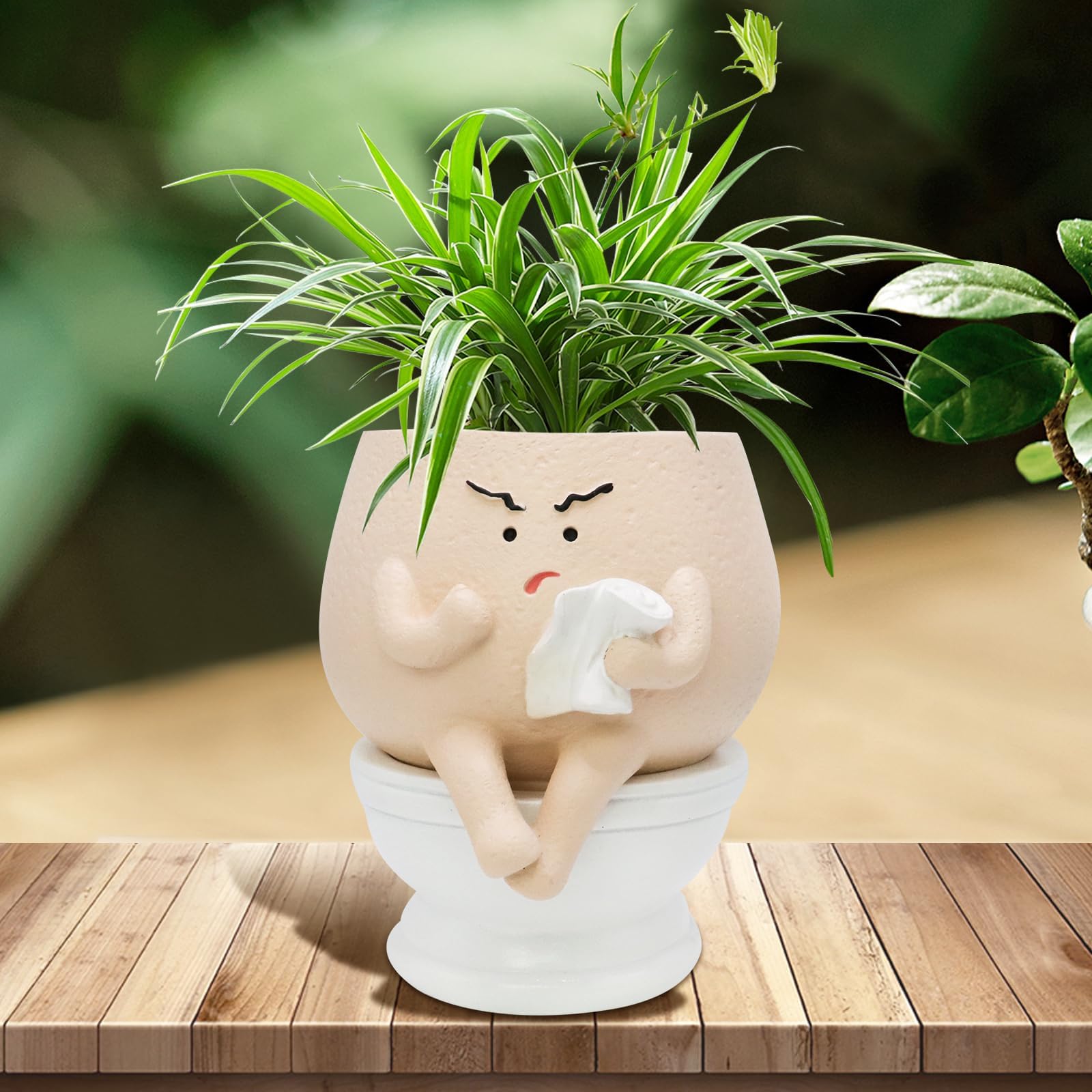 Amazon.com : Ceramic Funny Body Plant Pot, Penis Planter,Novelty Peeing ...