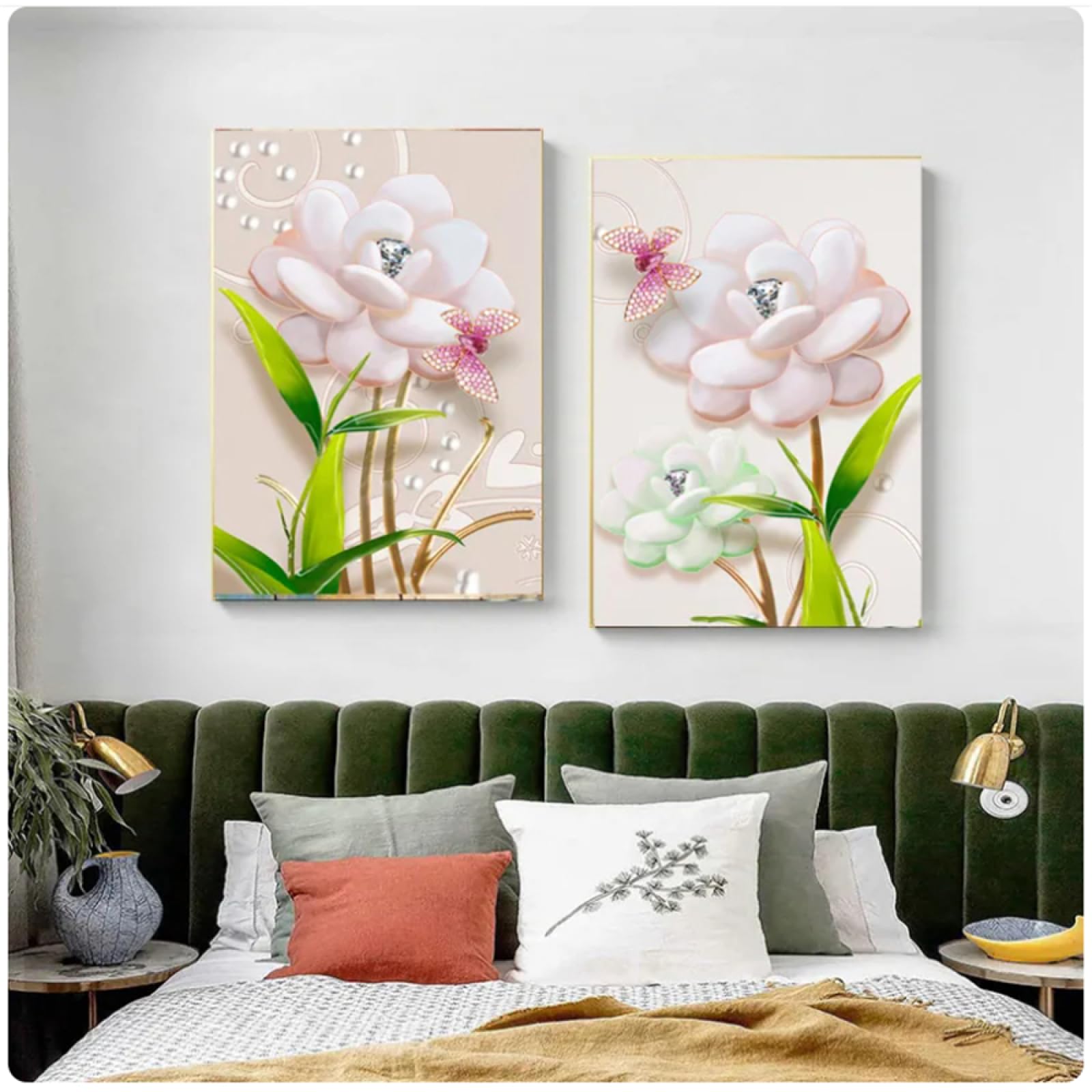 Simple Abstract Flower Paintings