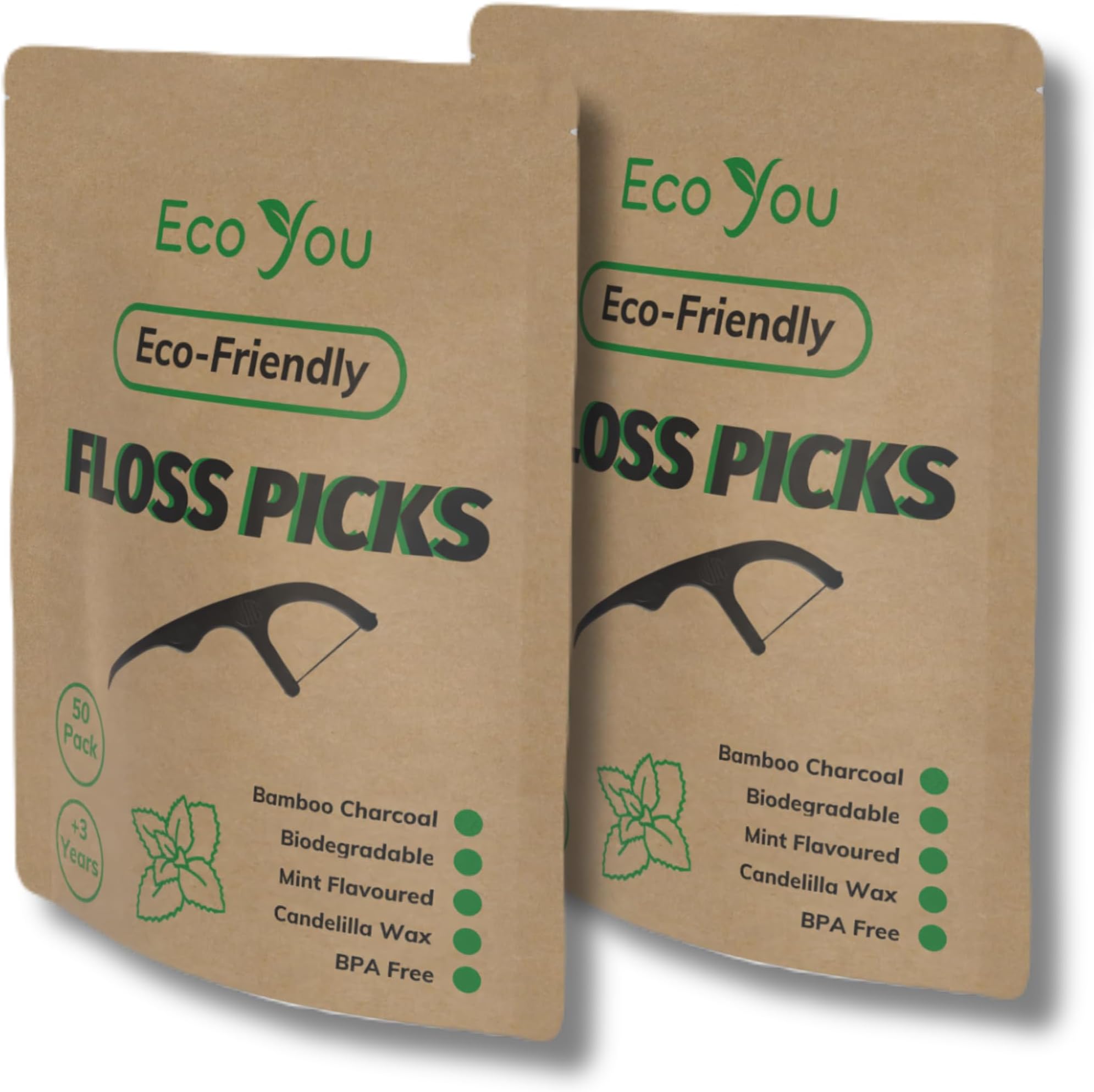 Amazon.com : Natural Dental Floss Picks - Eco Friendly Cruelty Free ...