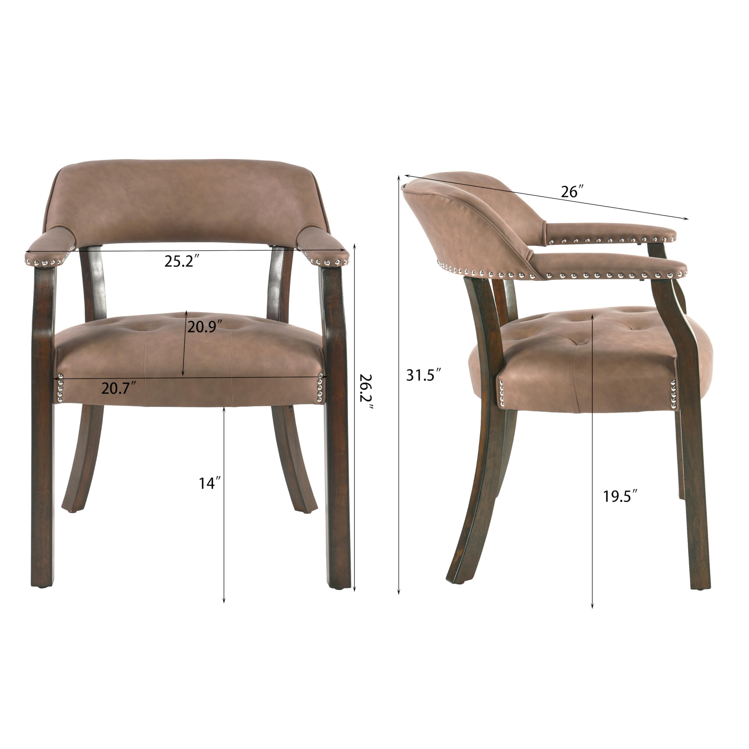 MODERION Set of 6 Dining Chairs with Upholstered,Office Desk Chair with ...