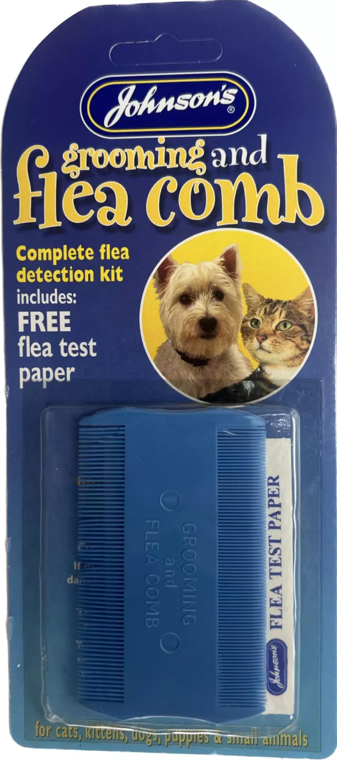 Johnsons Flea & Grooming Comb + Flea Detection Kit, : Amazon.co.uk: Pet ...