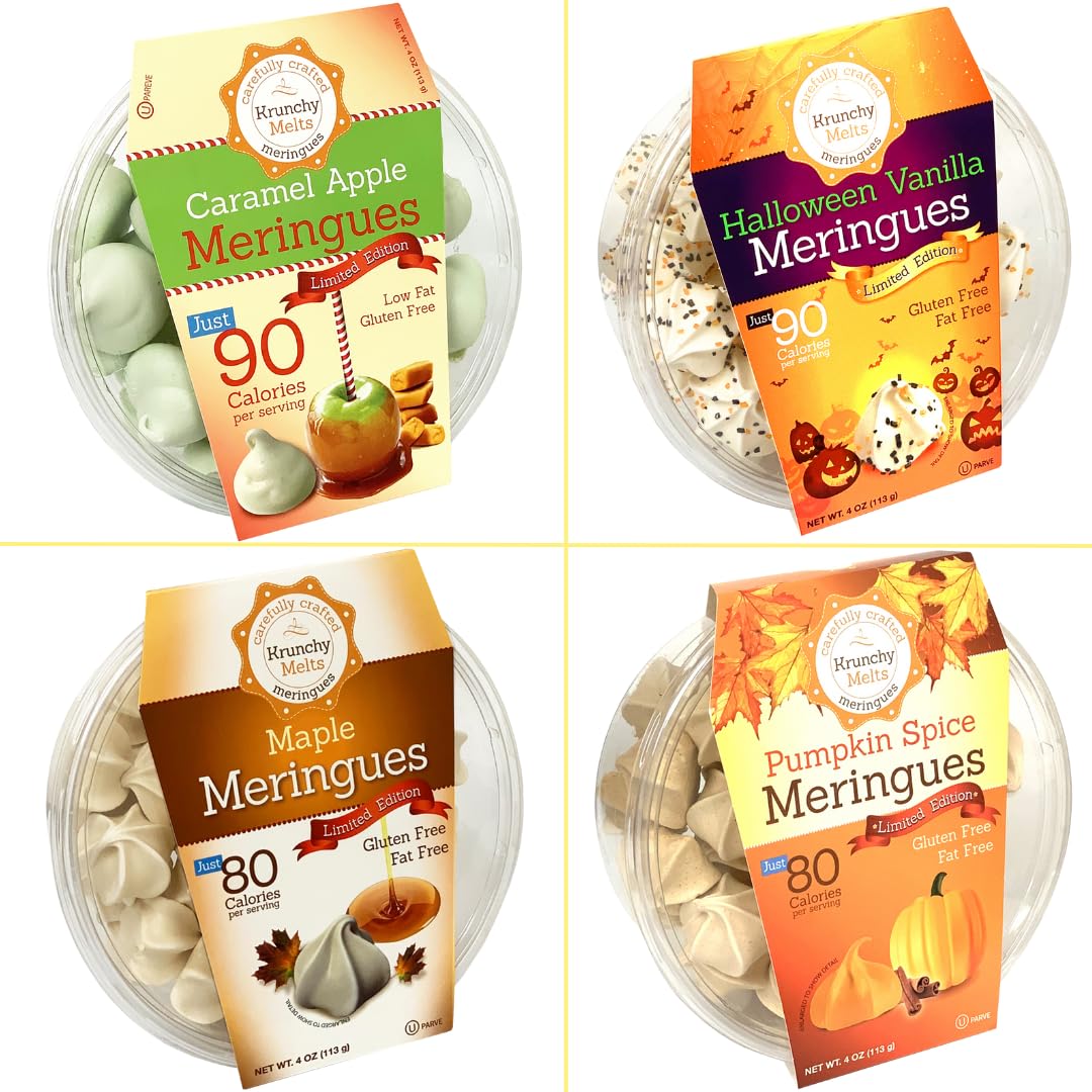 Amazon.com: 4 Pack Krunchy Melts Original Meringue Cookies | Fall ...