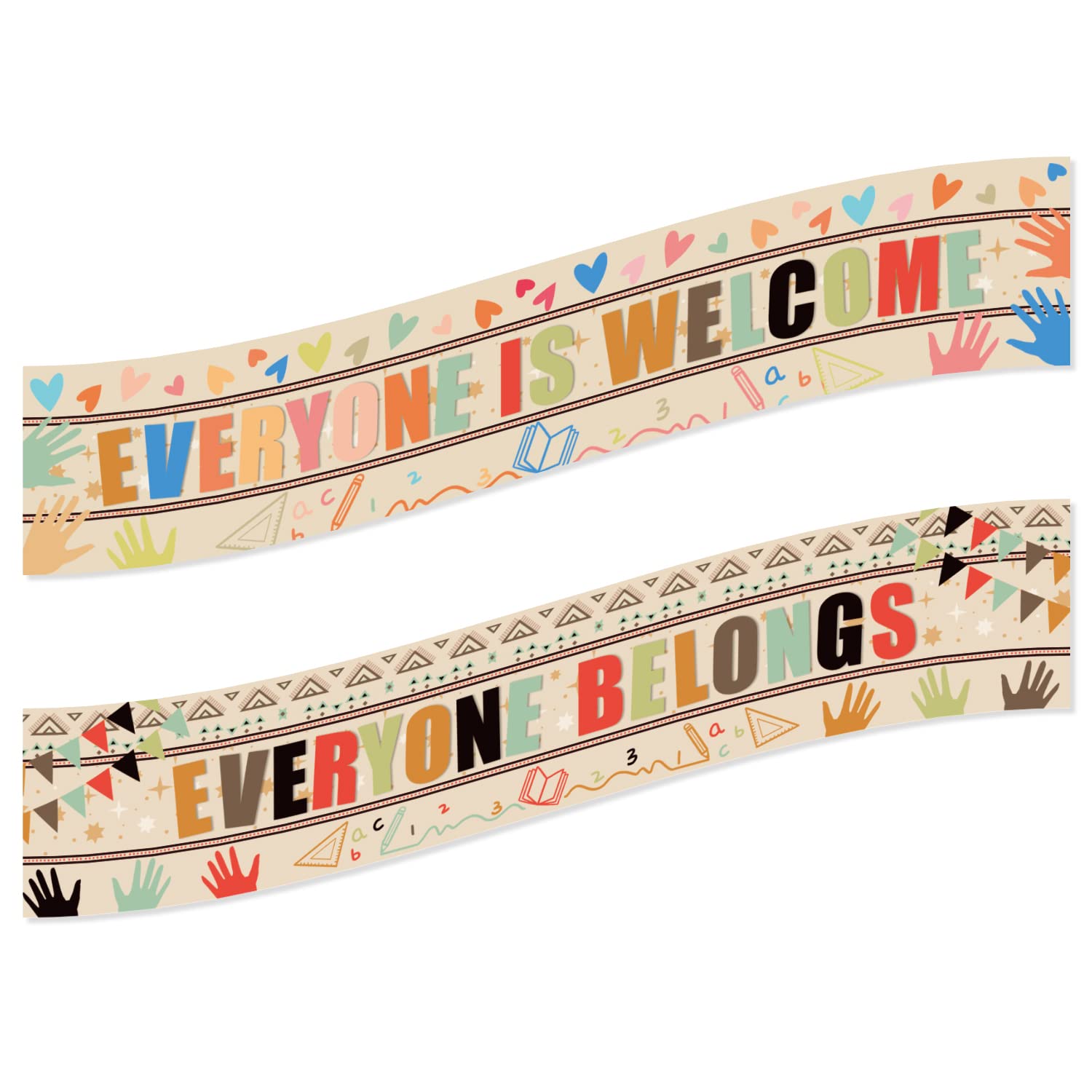 Buy AIEX 39 x 8 inch Welcome Back To School Decorations, Everyone Is ...