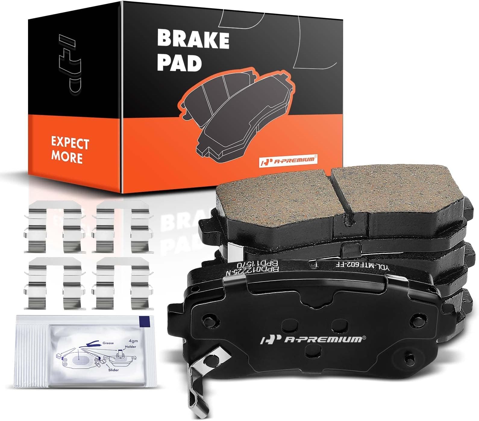 A-Premium Rear Ceramic Disc Brake Pads Set Compatible with Select ...