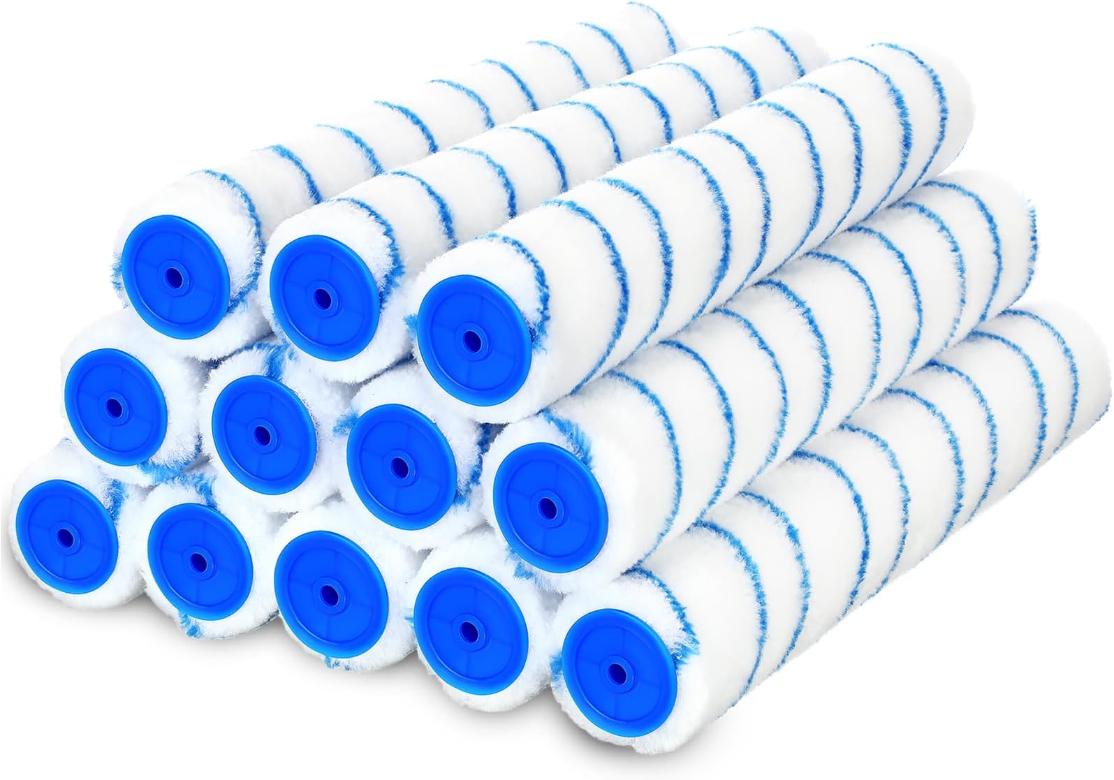 36 Pieces Paint Roller Covers 1/2 x 9" Roller Covers Microfiber Roller ...