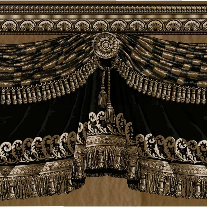 CONCORD WALLCOVERINGS ™ Wallpaper Border Vintage Pattern Luxury Drapery ...