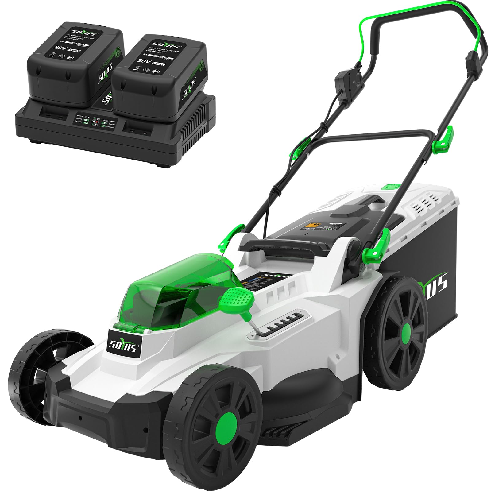 Snapklik.com : SOYUS Electric Lawn Mowers Cordless, 17 Inch 40V 2-in-1 ...