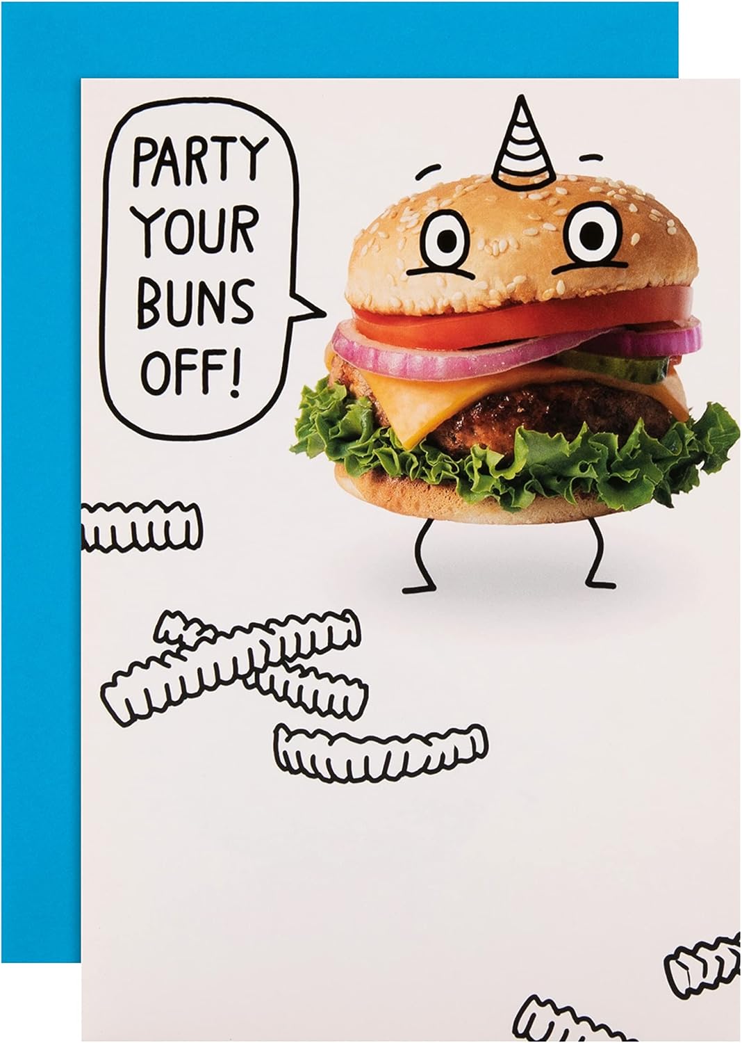 Hallmark Birthday Humour Card - Shoebox Burger Photo Sketch Design ...
