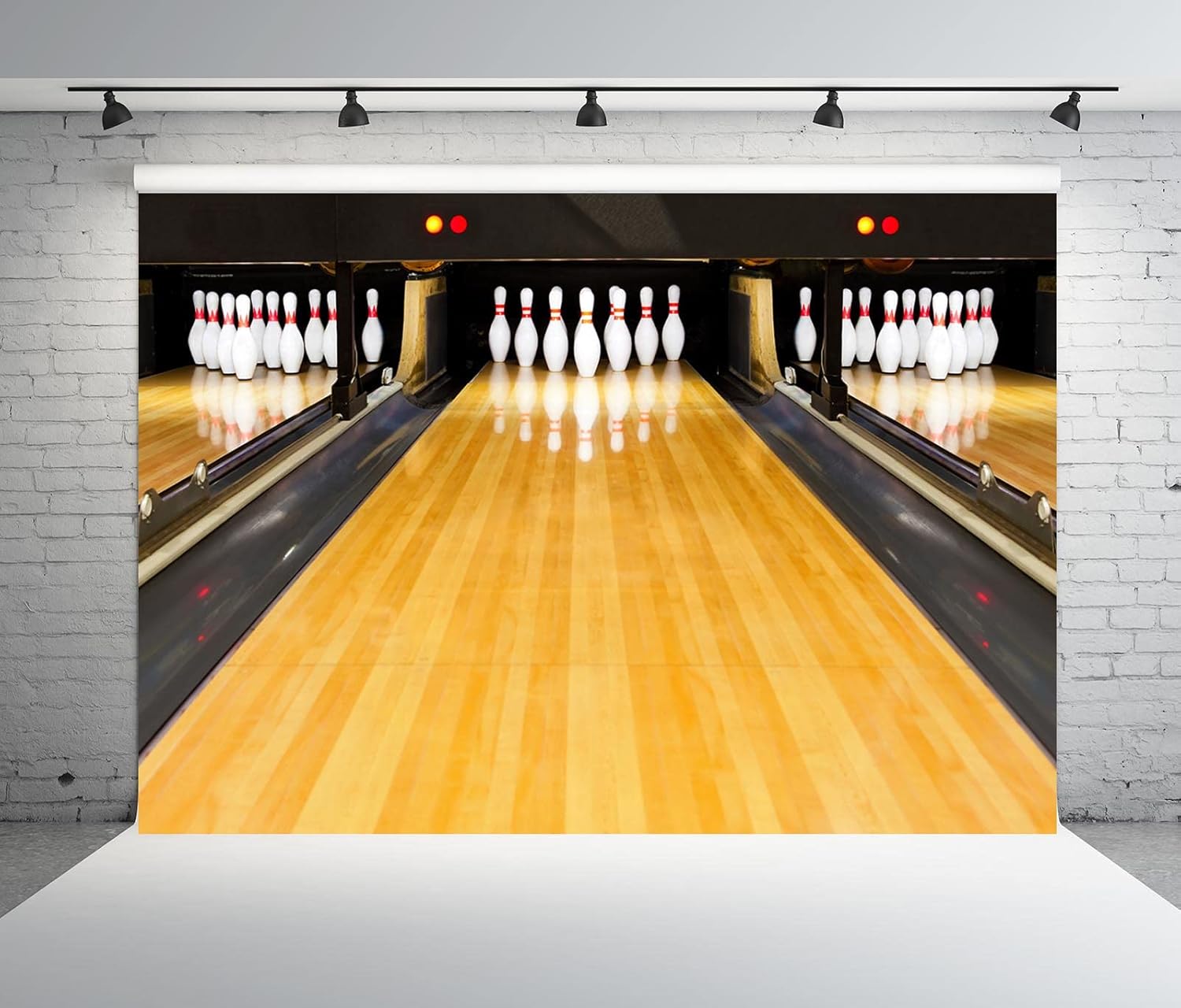 Amazon.com : BELECO 12x8ft Fabric Bowling Backdrop for Photography Let ...