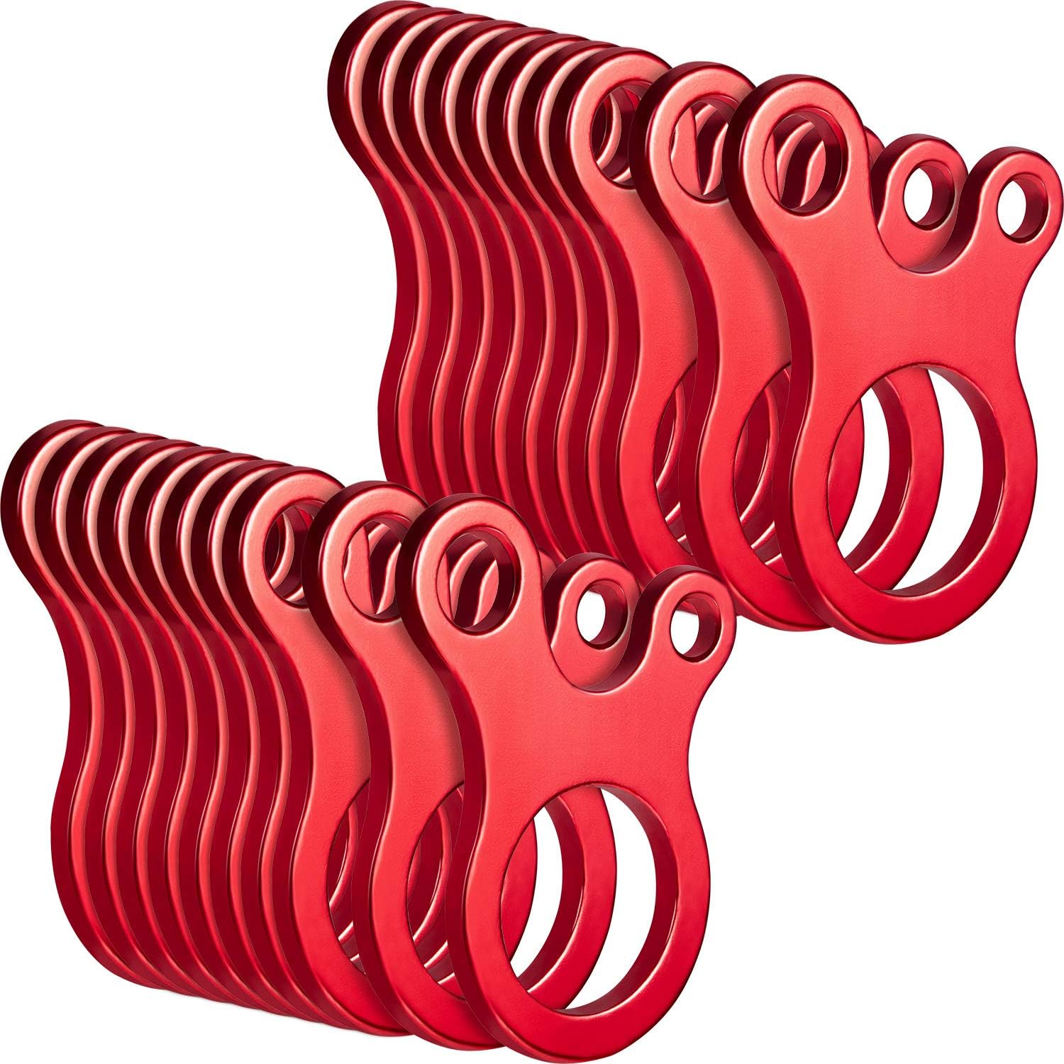 Amazon.com: heyous 6pcs Stainless Steel 3 Hole Survival Buckle Rope ...