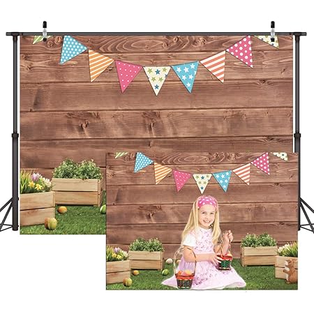 Amazon.com: Allenjoy 8x6ft Fabric Spring Easter Backdrops for Girls ...