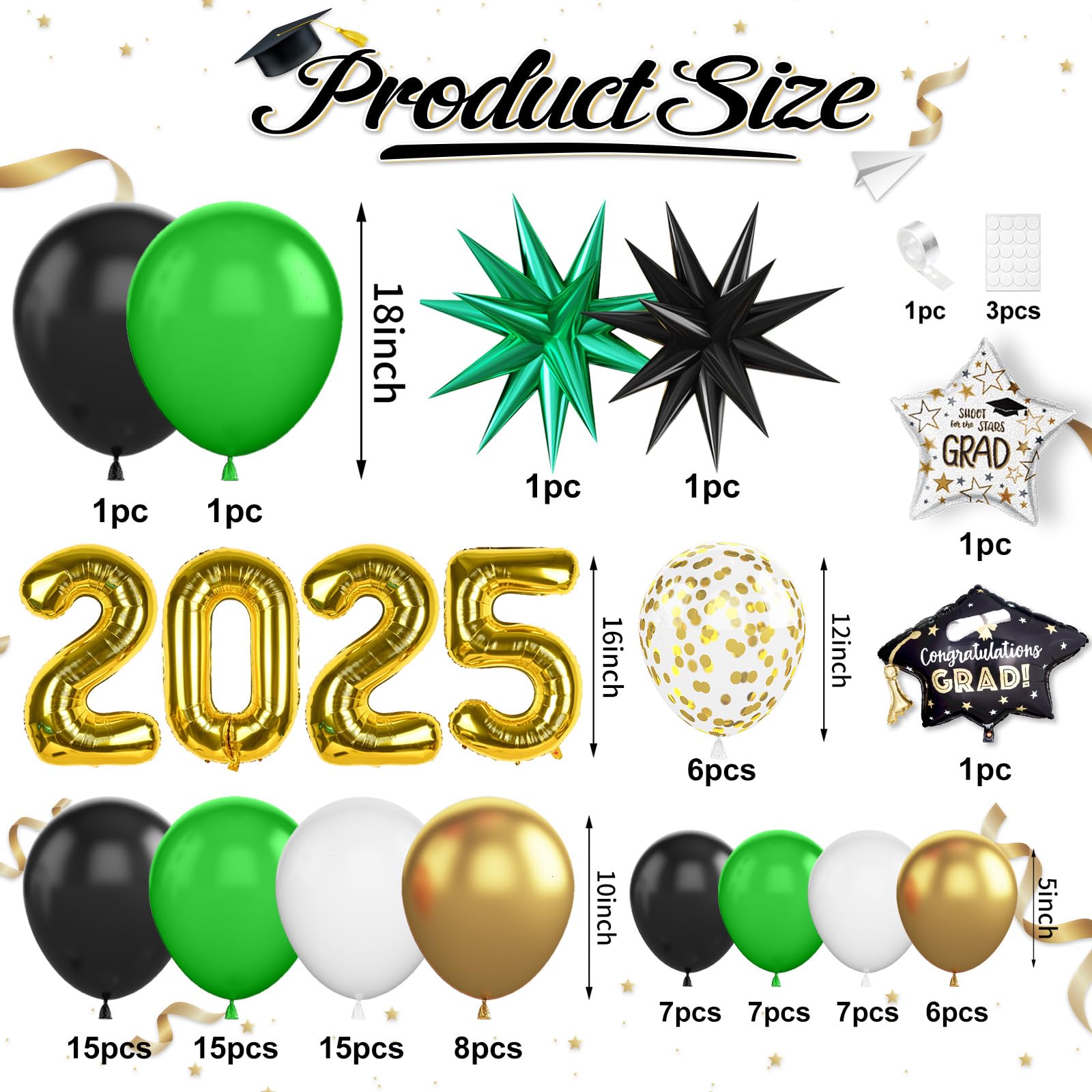Snapklik.com : Graduation Balloons Arch Garland Kit, Graduation Party ...
