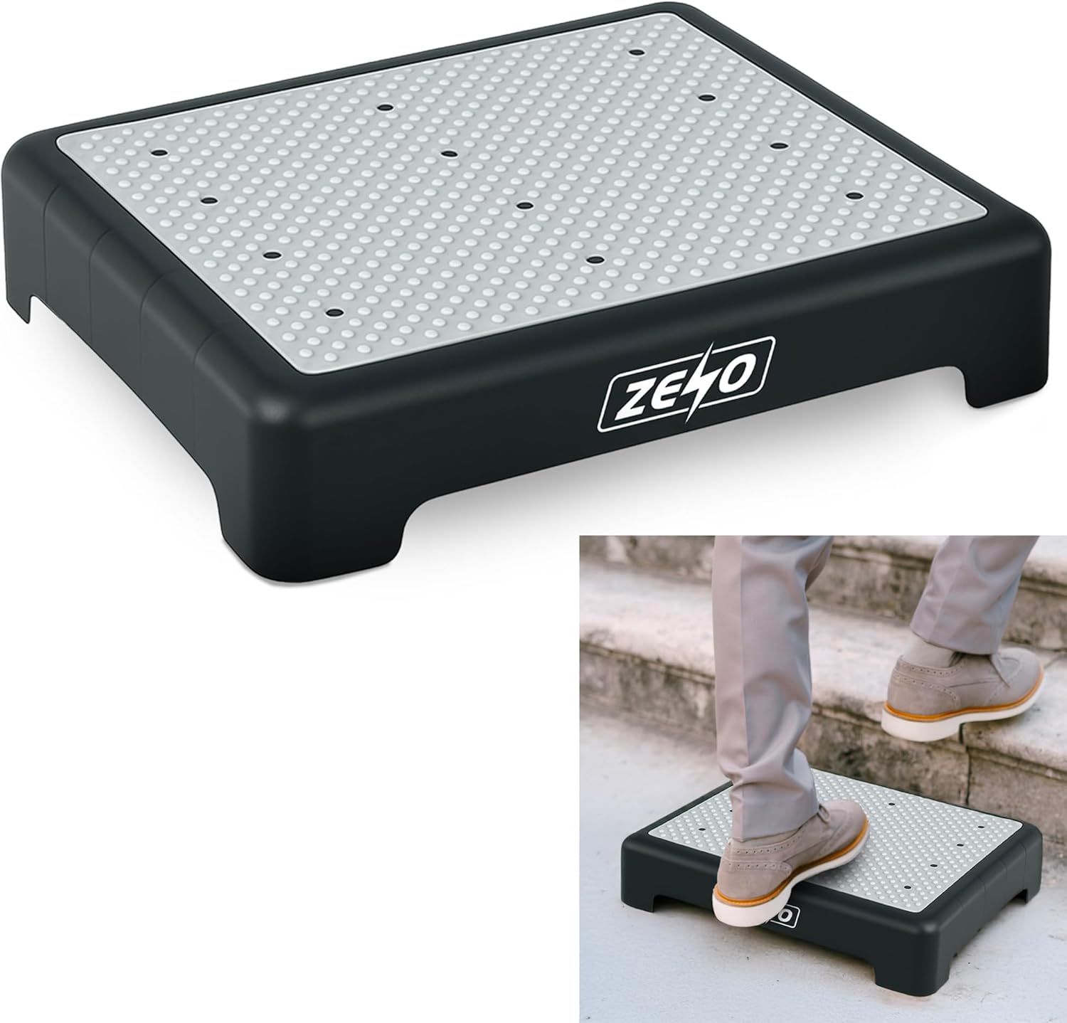 ZENO Half Step Stool for Elderly | Portable Stepper Mobility Aid with ...