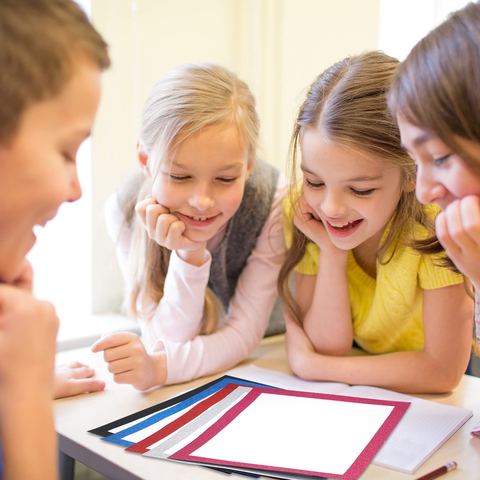 Snapklik.com : 64 Pieces 11" X 14" Glitter Poster Board Glitter Frame ...