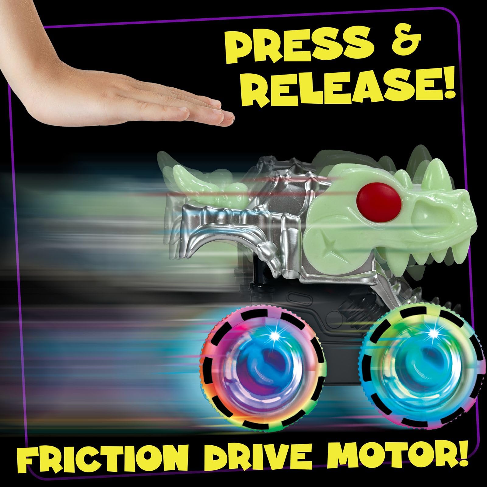 Snapklik.com : Stargo - Glow In The Dark Skull Monster Truck Toys ...